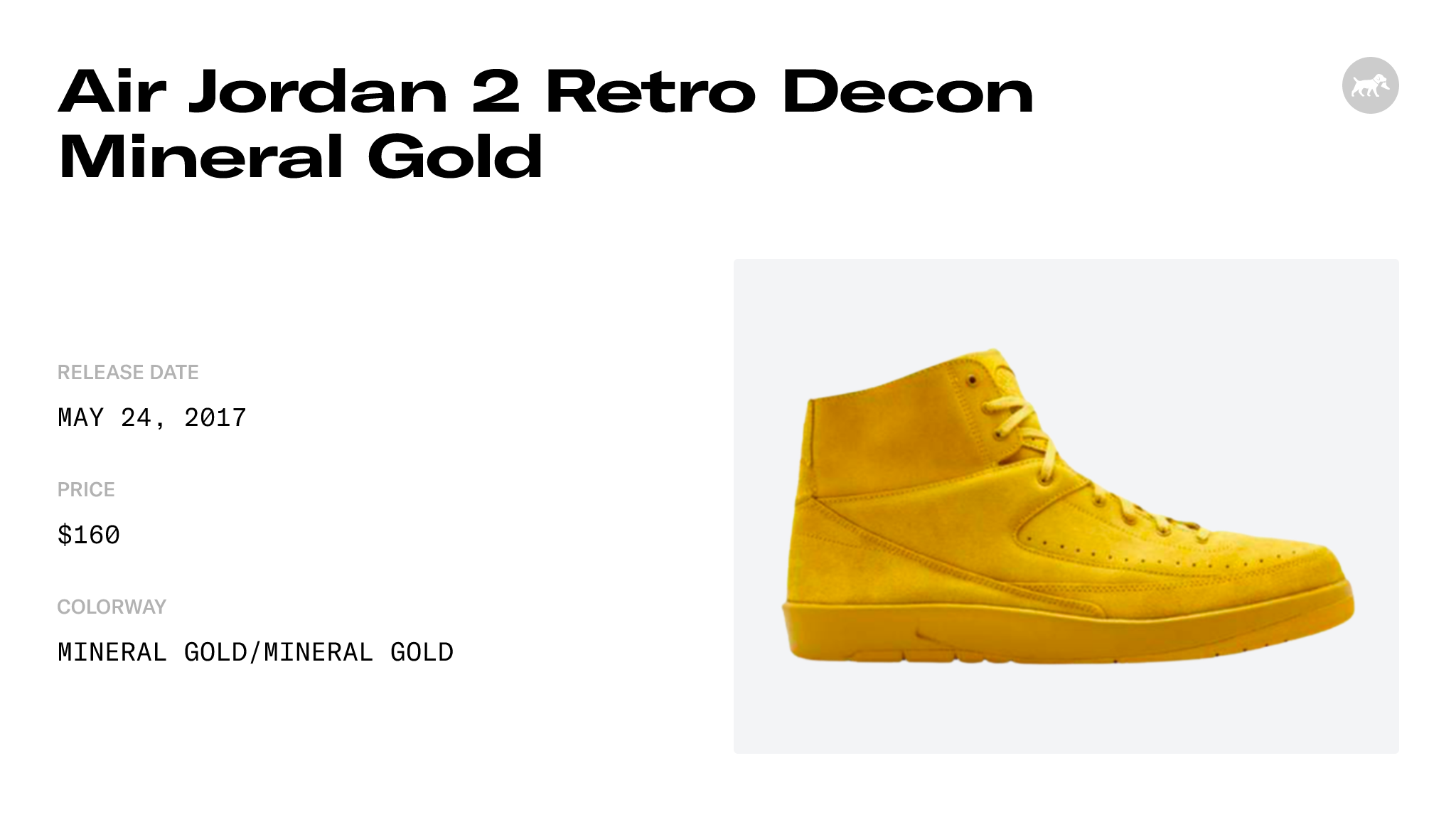 Air Jordan 2 Retro Decon Mineral Gold - 897521-707