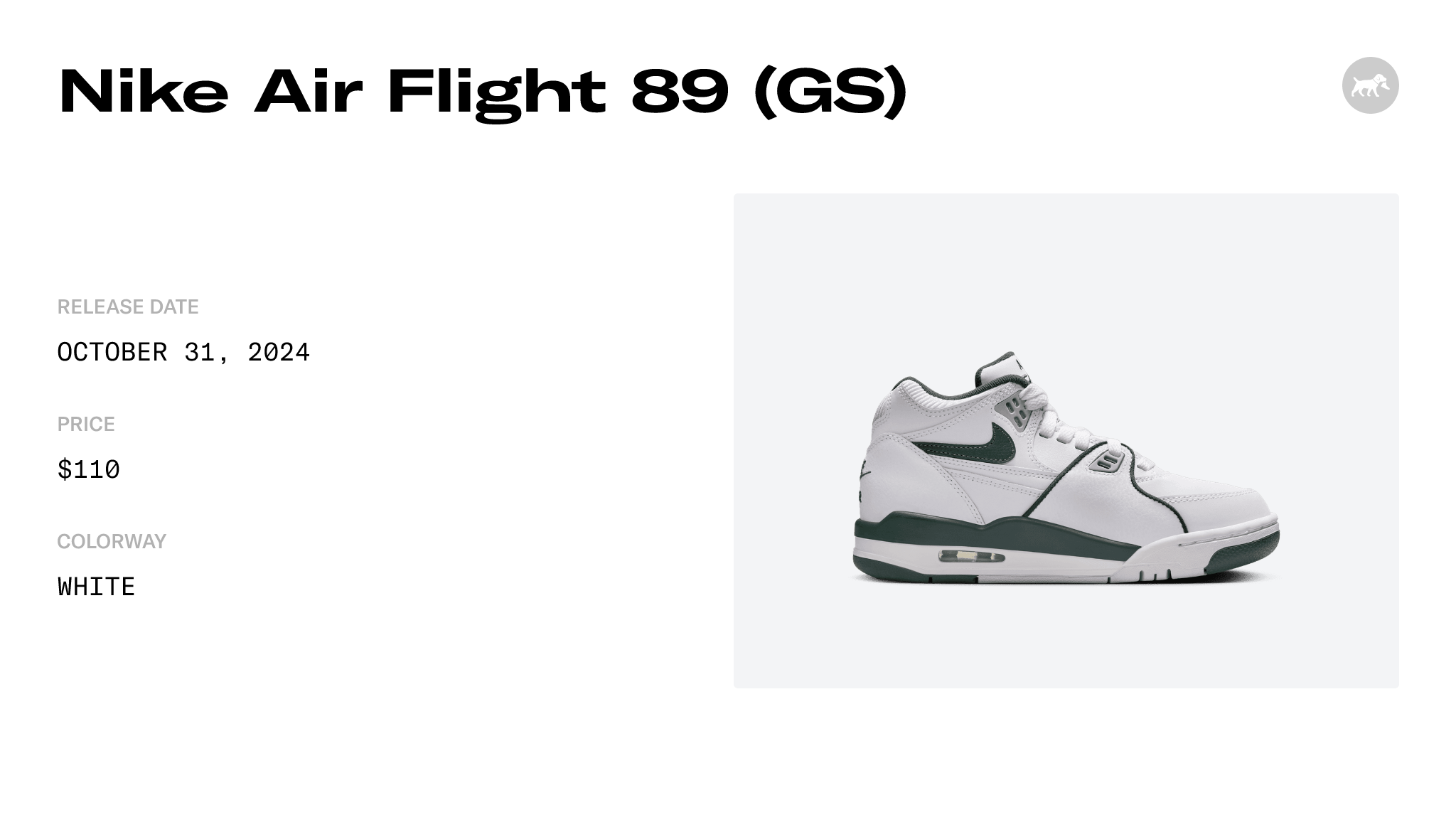 Nike Air Flight 89 (GS) - HF0406-104 Release Info