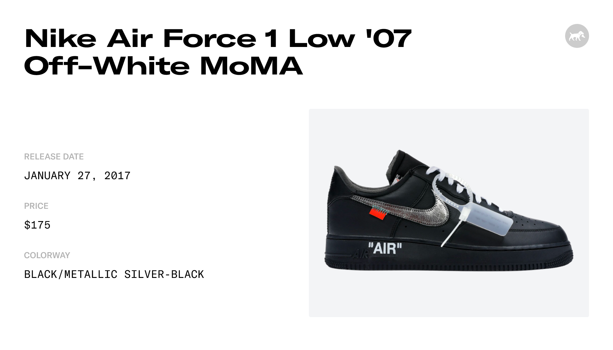 Nike Air Force 1 Low '07 Off-White MoMA - AV5210-001