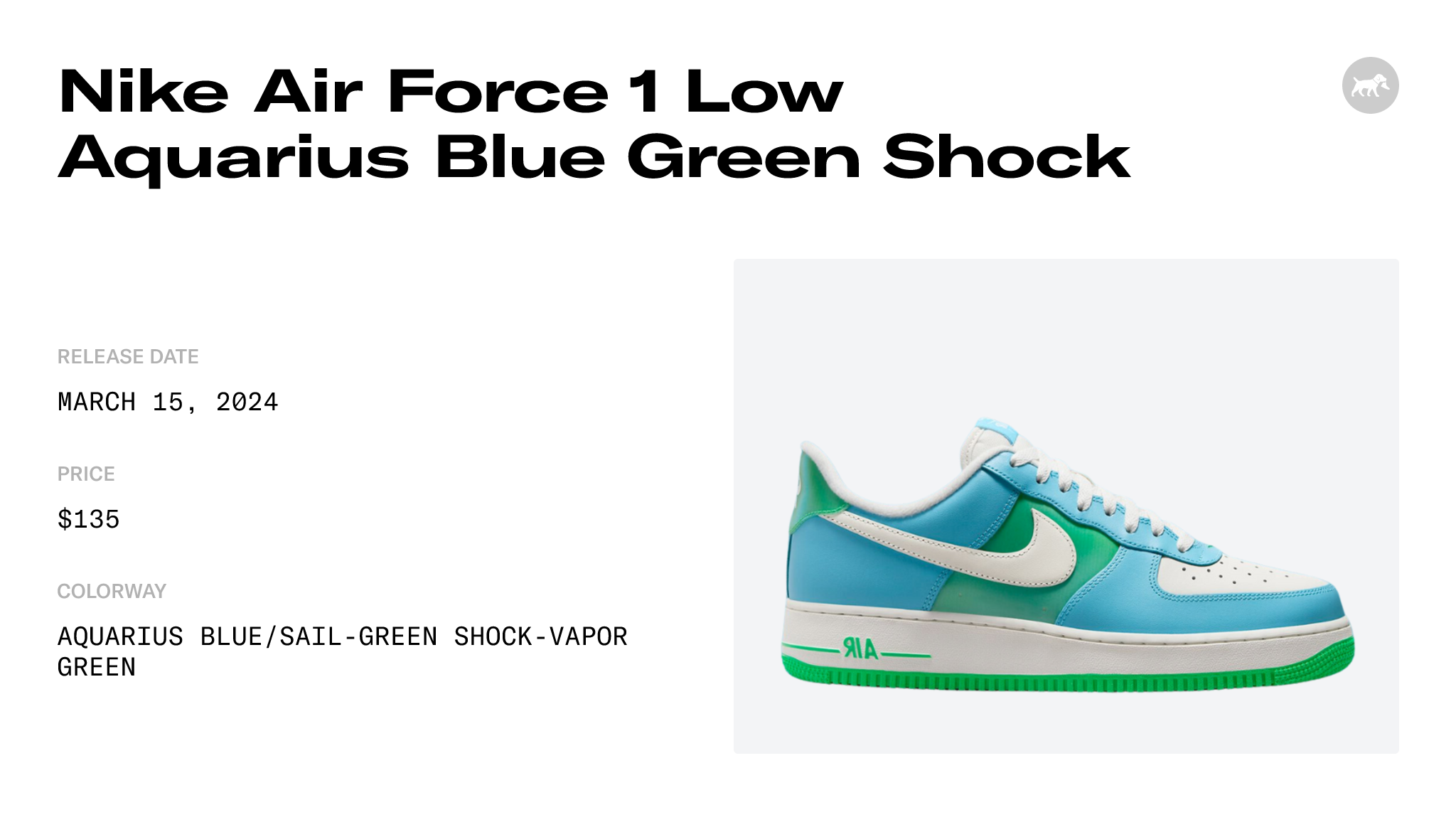 Nike Air Force 1 Low Aquarius Blue Green Shock - FZ4032-407