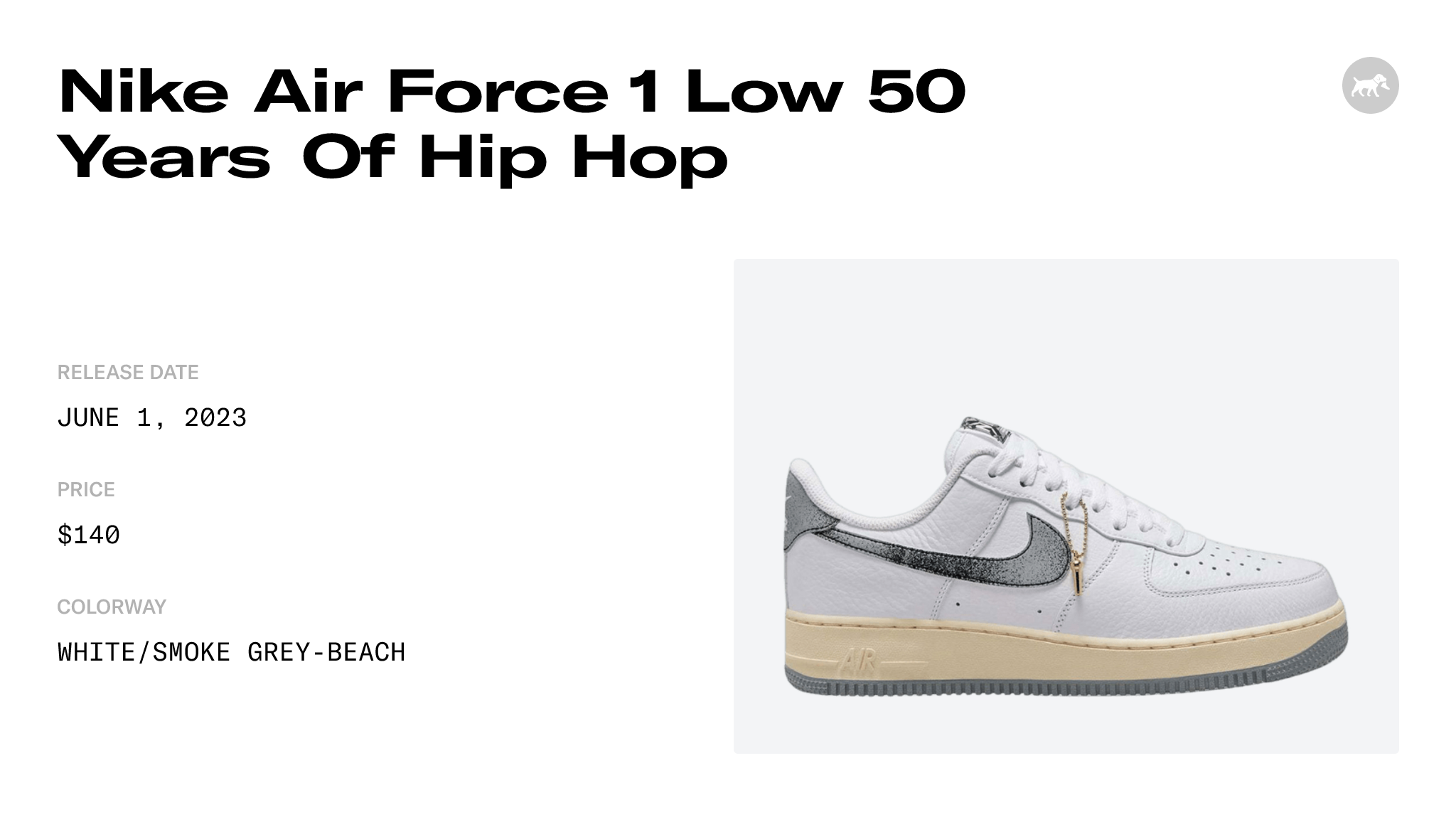 Nike Air Force 1 Low 50 Years Of Hip Hop - DV7183-100