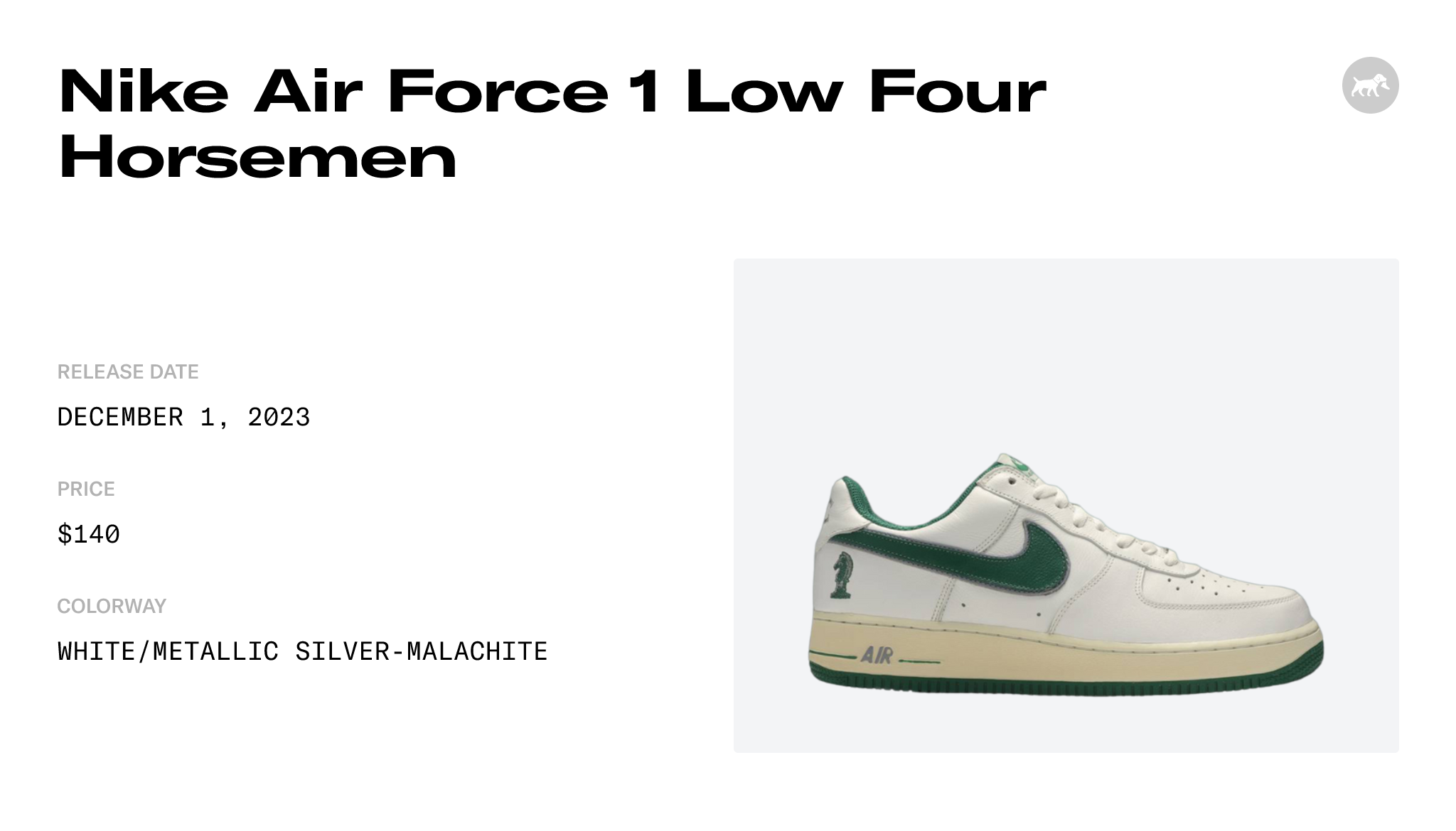 Nike Air Force 1 Low Four Horsemen - FB9128-100 Raffles & Where to Buy