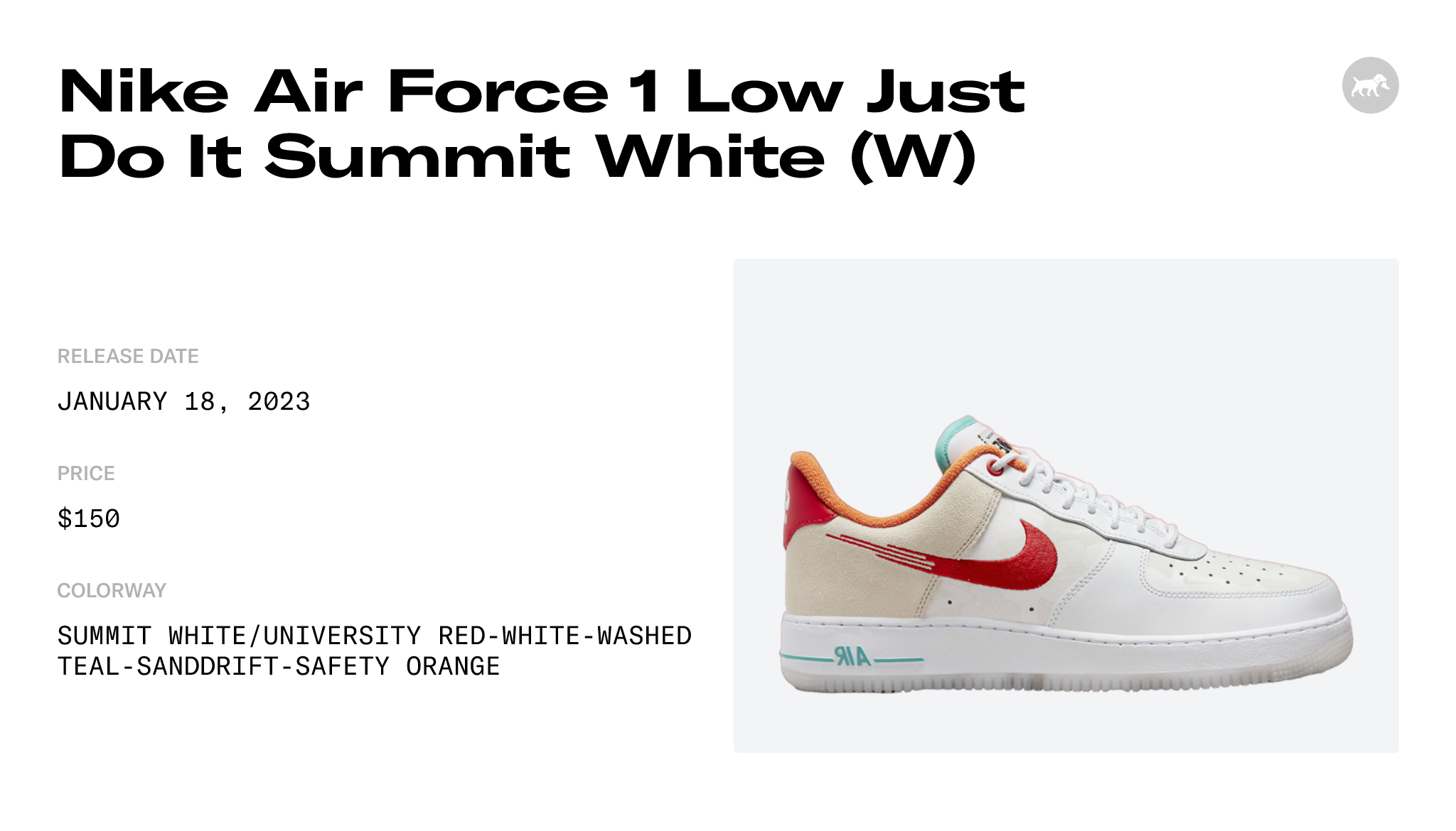 Nike Air Force 1 Low Just Do It Summit White (W) - FD4205-161