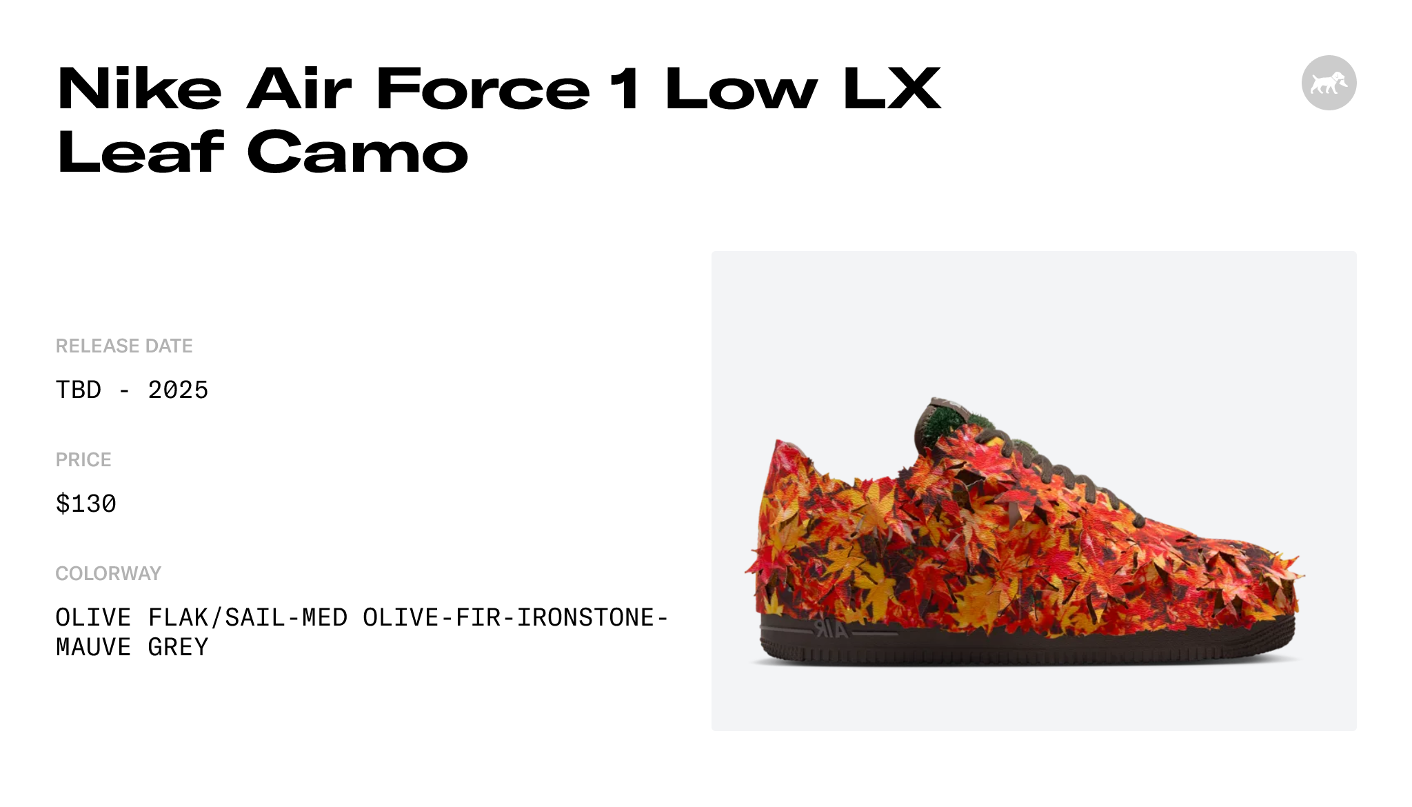 Nike Air Force 1 Low LX Leaf Camo - IM8062-368 Release Info