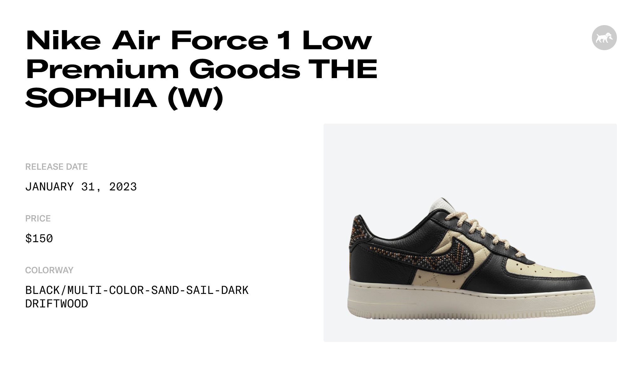 Nike Air Force 1 Low Premium Goods THE SOPHIA (W) - DV2957-001