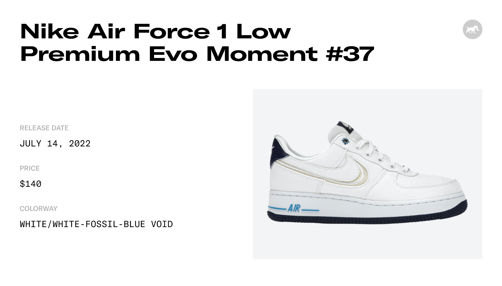 Nike Air Force 1 Low Premium Evo Moment #37 - DB3541-100