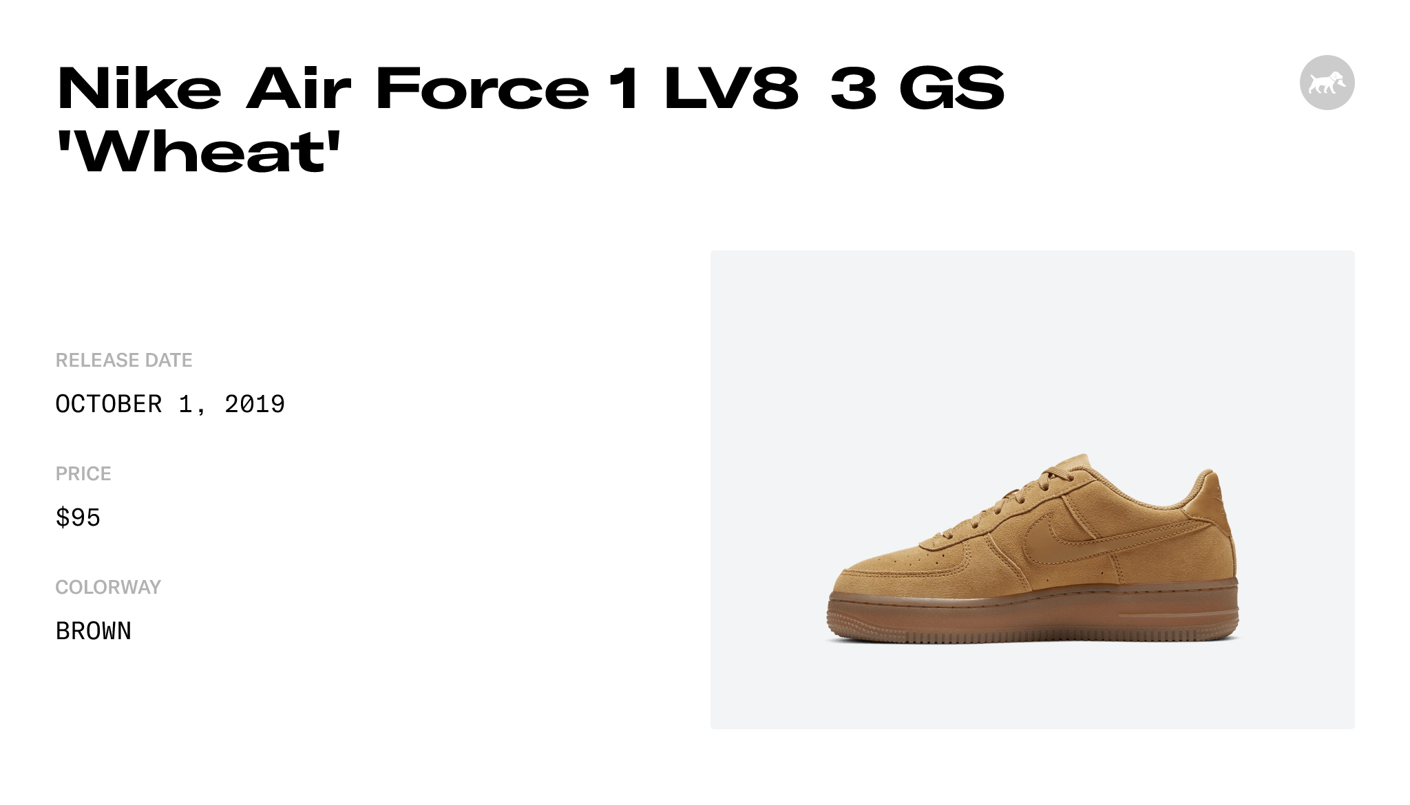 Nike Air Force 1 LV8 3 GS 'Wheat' - BQ5485-700 Release Info