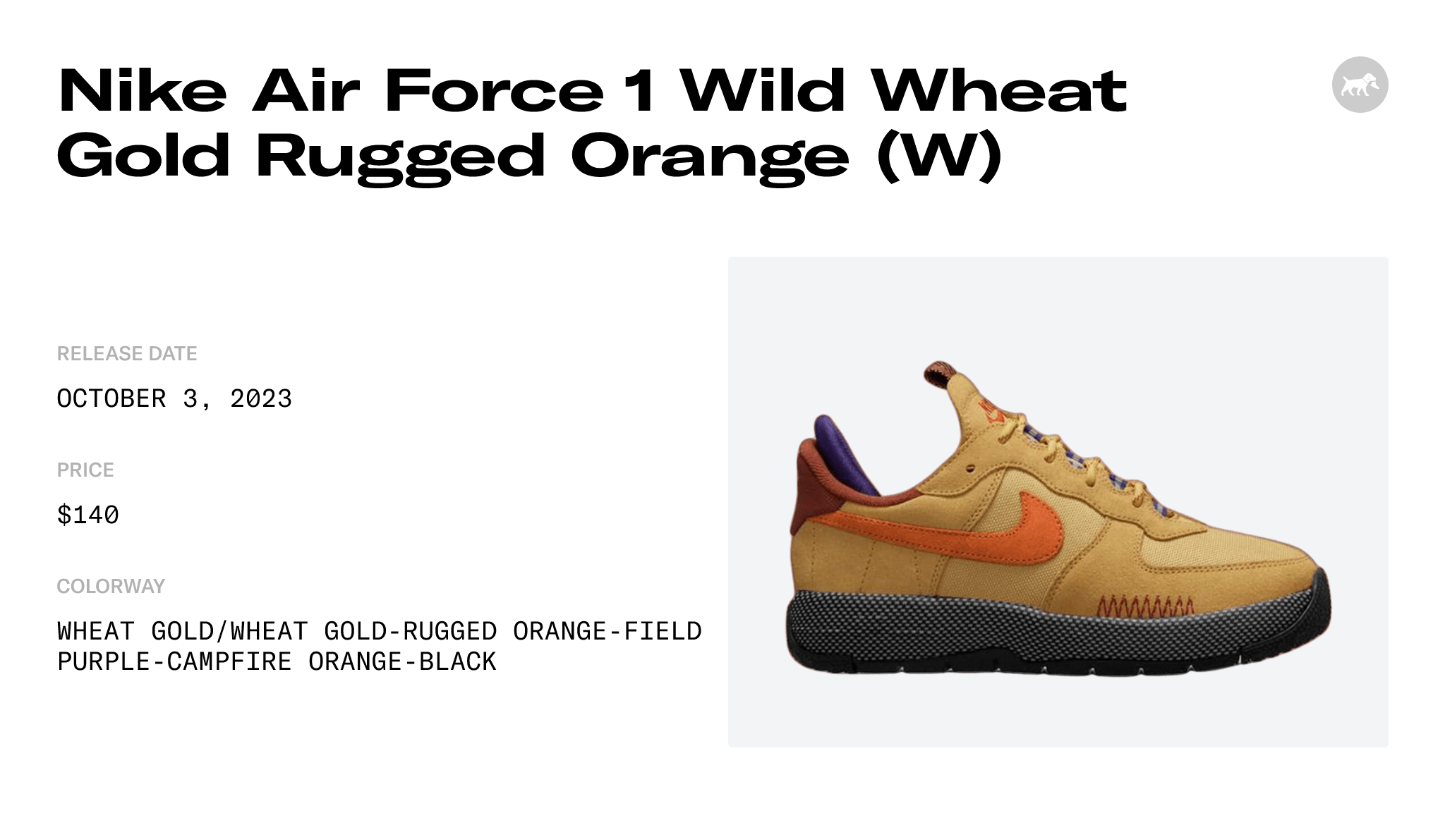 Nike Air Force 1 Wild Wheat Gold Rugged Orange (W) - FB2348-700