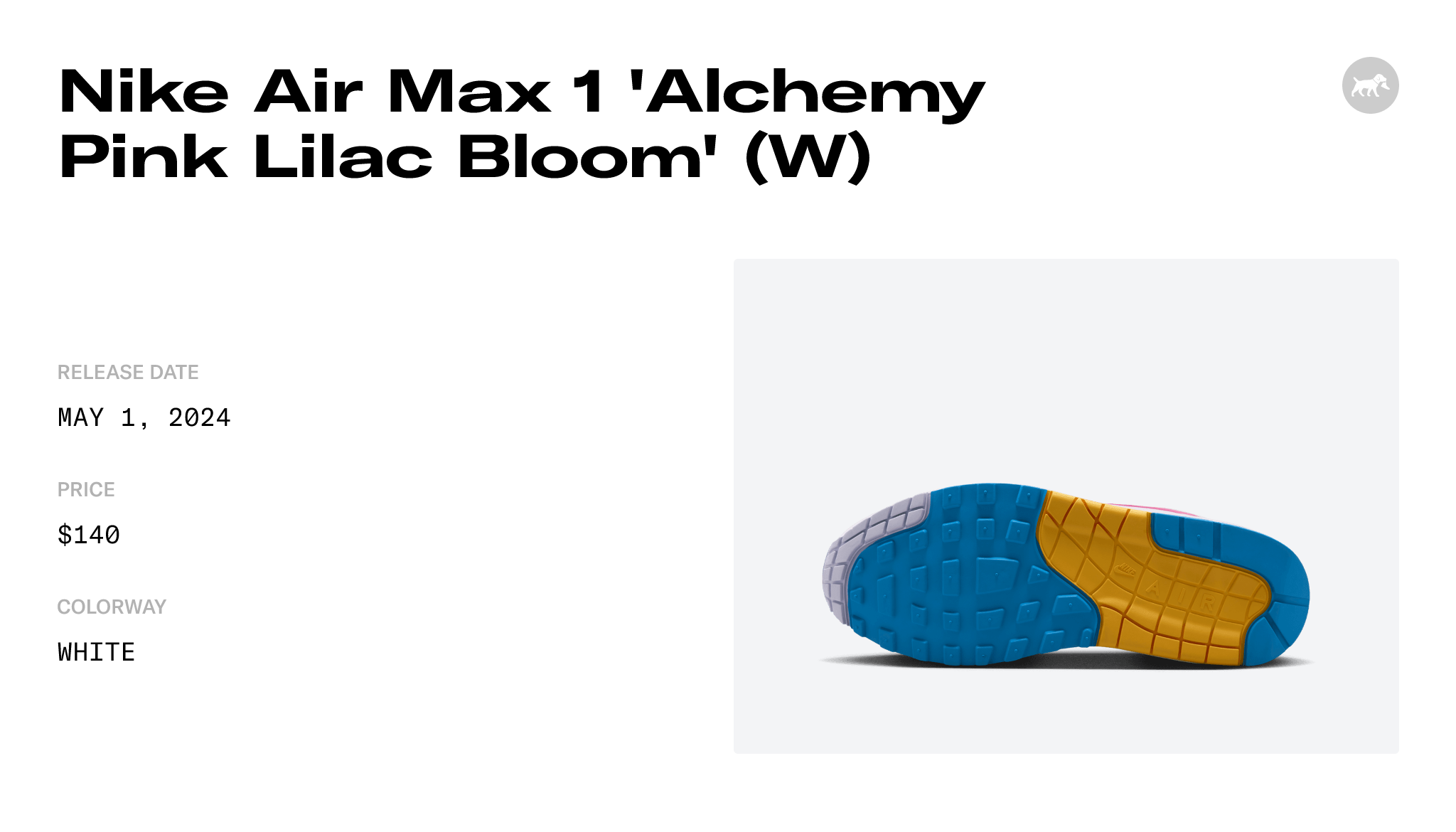 Nike Air Max 1 'Alchemy Pink Lilac Bloom' (W) - HF5071-100 Release Info