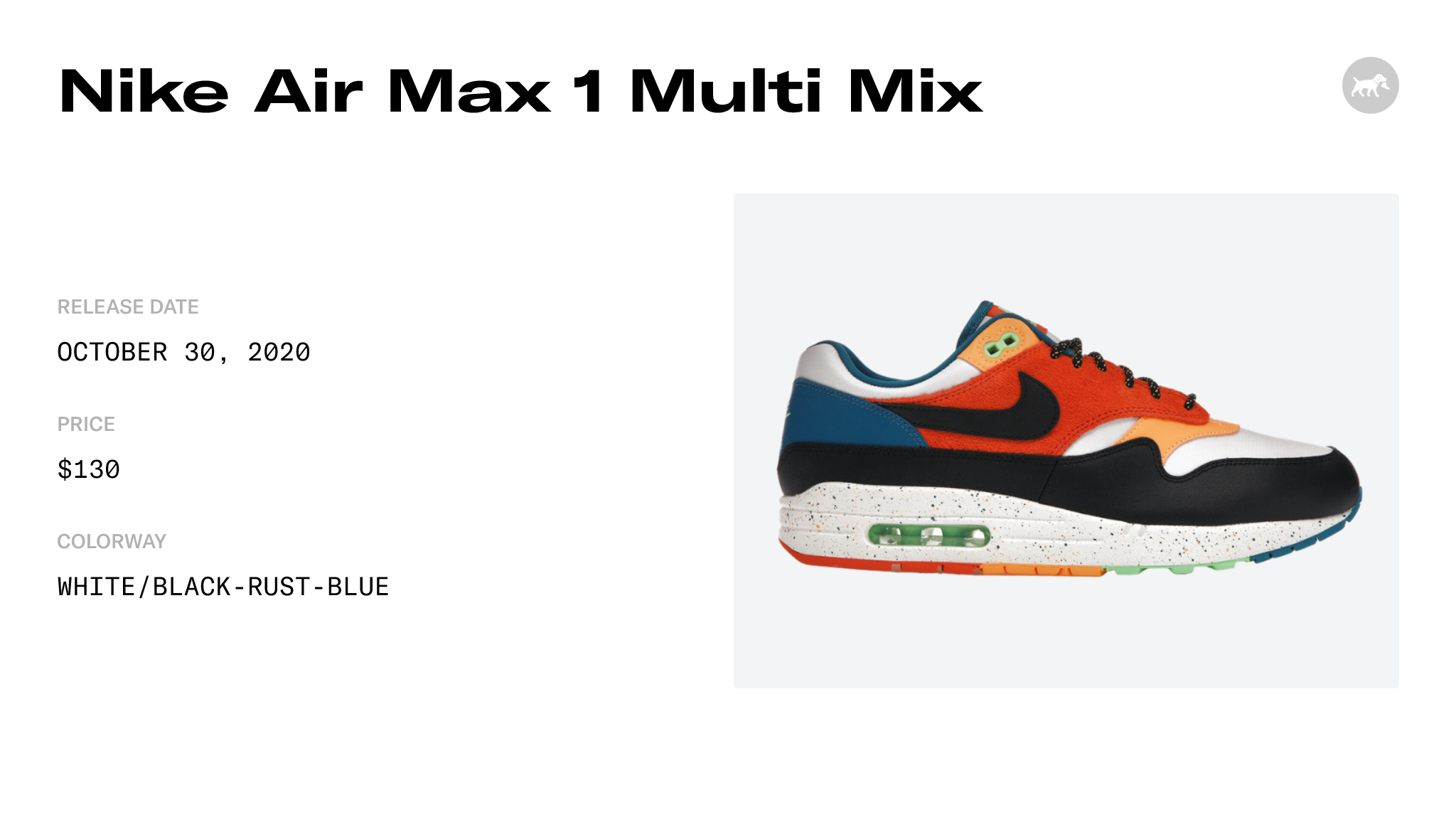 Nike Air Max 1 Multi Mix - CZ8140-001 Raffles & Where to Buy