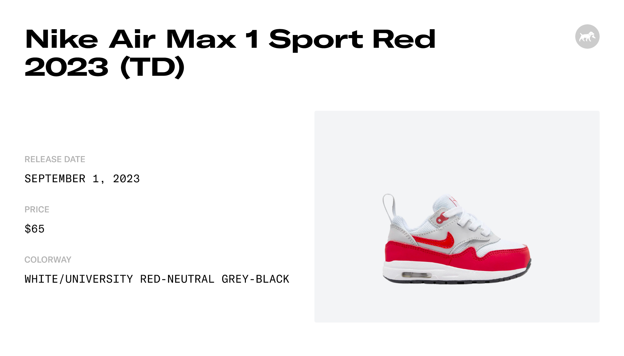 Nike Air Max 1 Sport Red 2023 (TD) - DZ3309-003 Raffles & Where to Buy