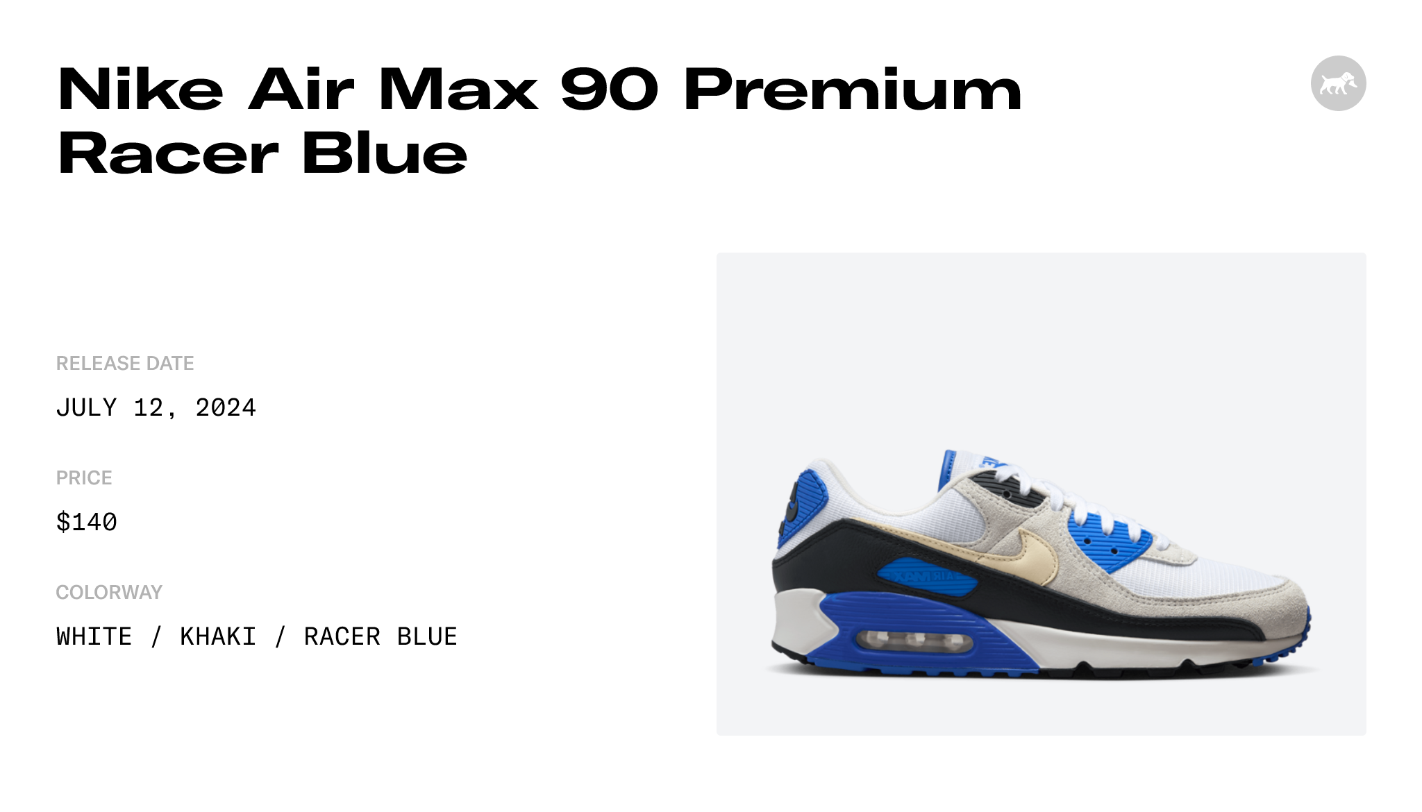 Nike Air Max 90 Premium Racer Blue - HF3449-100 Raffles & Where to Buy