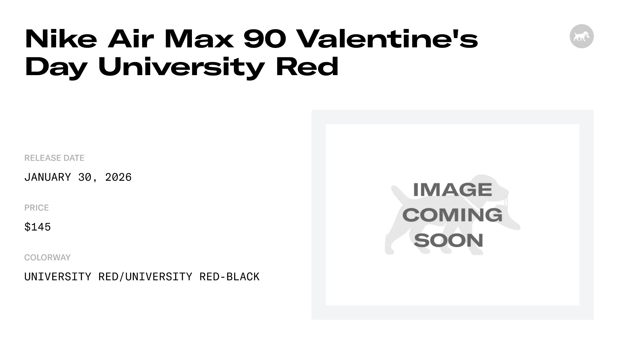 Nike Air Max 90 Valentine's Day University Red - IB6606-600 Release Info