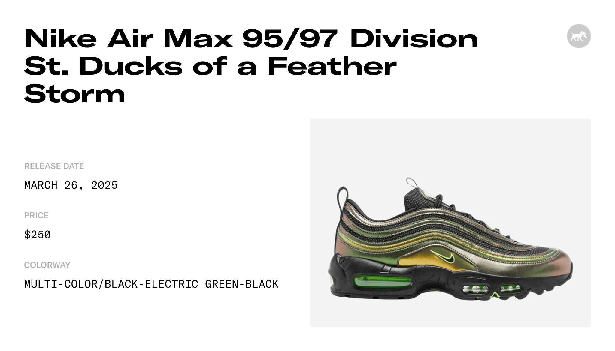 Nike Air Max 95/97 Division St. Ducks of a Feather Storm - II1714-900