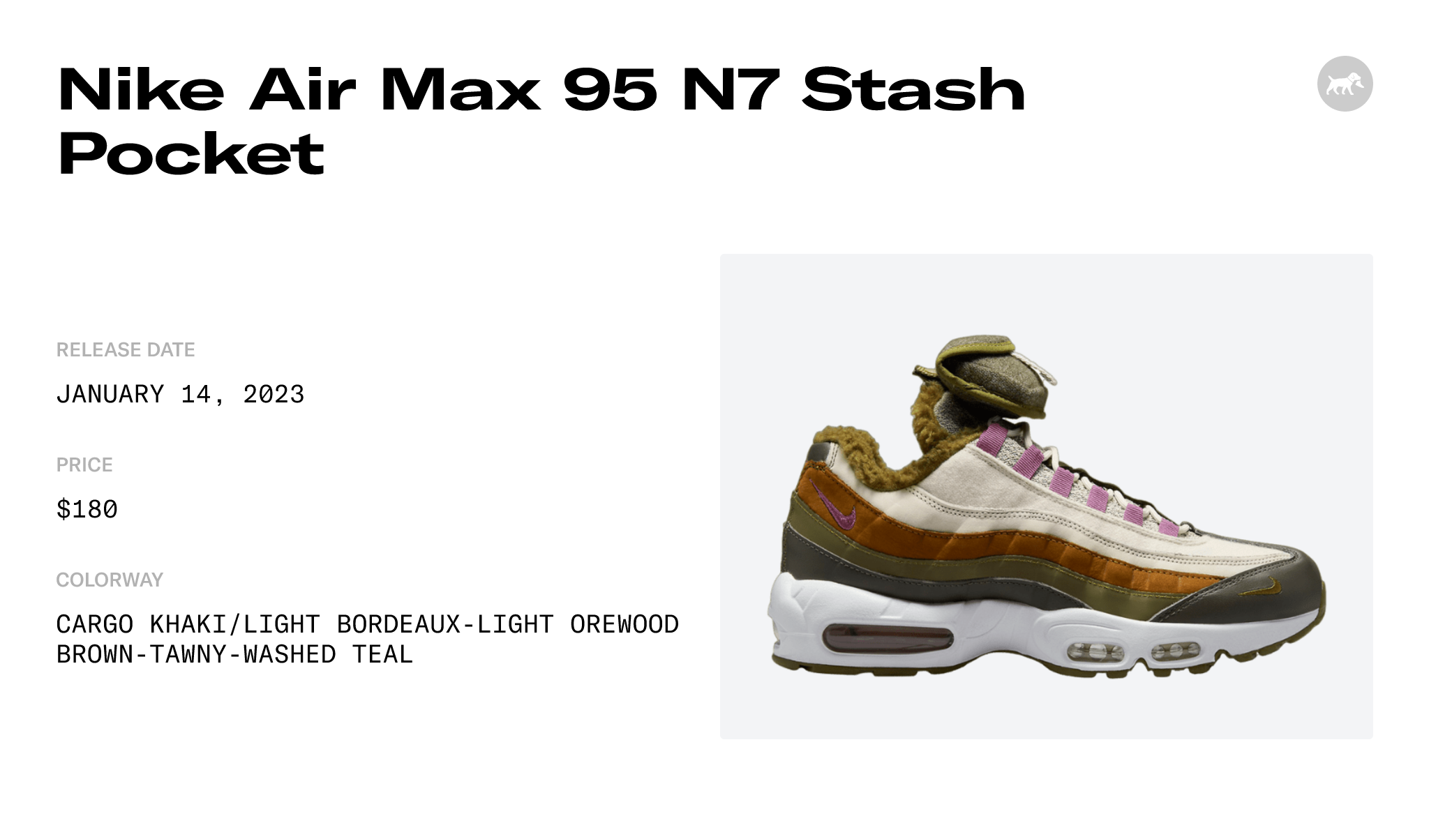 Nike Air Max 95 N7 Stash Pocket - DX5935-300 Release Info