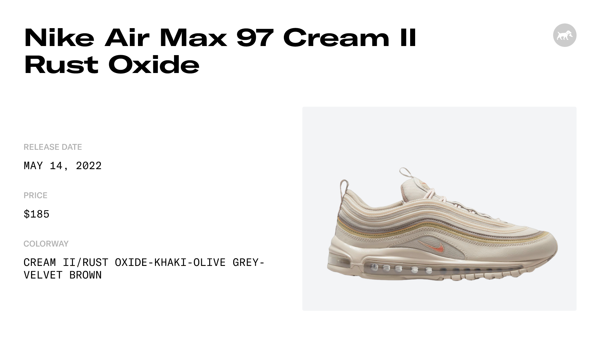 Nike Air Max 97 Cream II Rust Oxide - DX3947-200 Raffles & Where to Buy