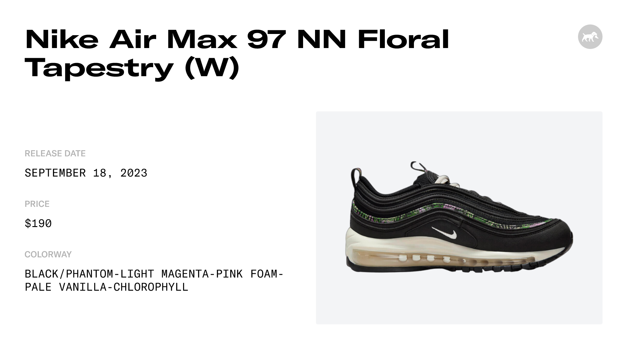 Nike Air Max 97 NN Floral Tapestry (W) - FN7104-010