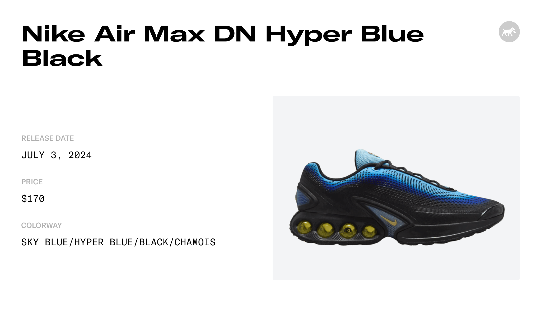 Nike Air Max DN Hyper Blue Black - HM0810-401 Raffles & Where to Buy