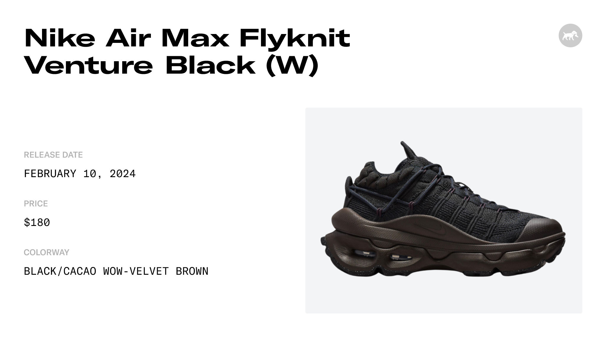 Nike Air Max Flyknit Venture Black (W) - FD2110-001