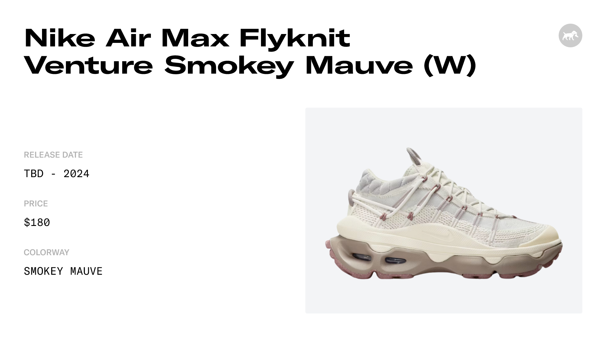 Nike Air Max Flyknit Venture Smokey Mauve (W) - FD2110-003 Release Info