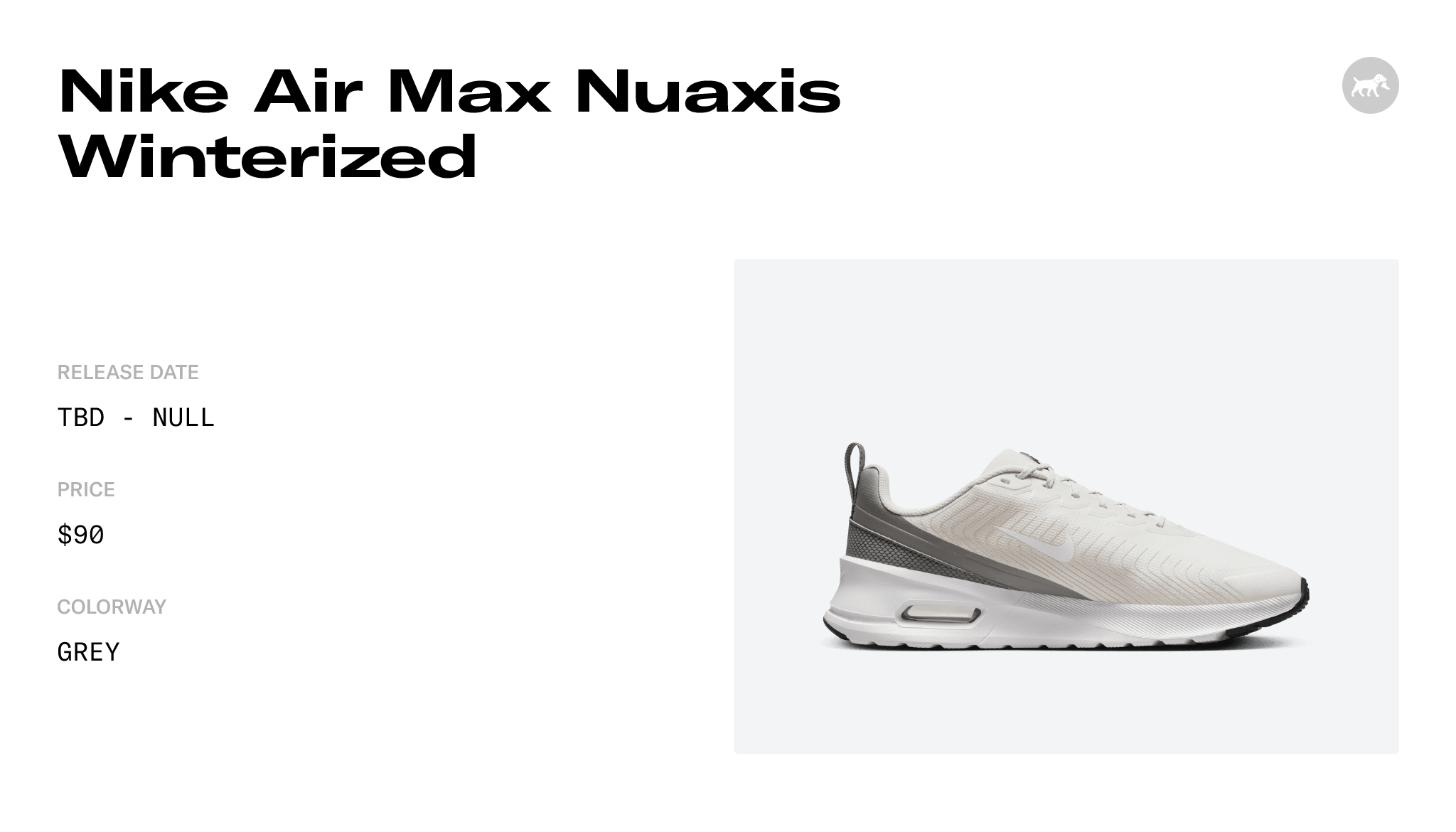 Nike Air Max Nuaxis Winterized - FZ2148-002 Release Info