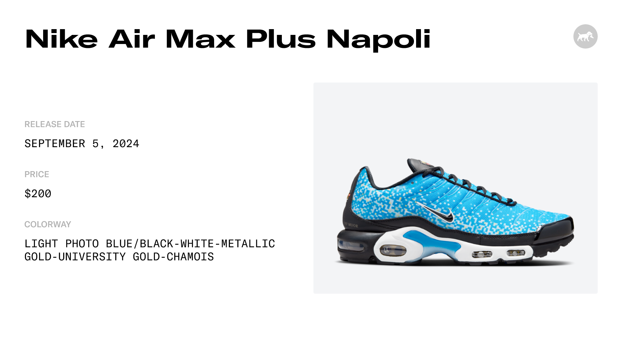Nike Air Max Plus Napoli - HM0718-400 Raffles & Where to Buy