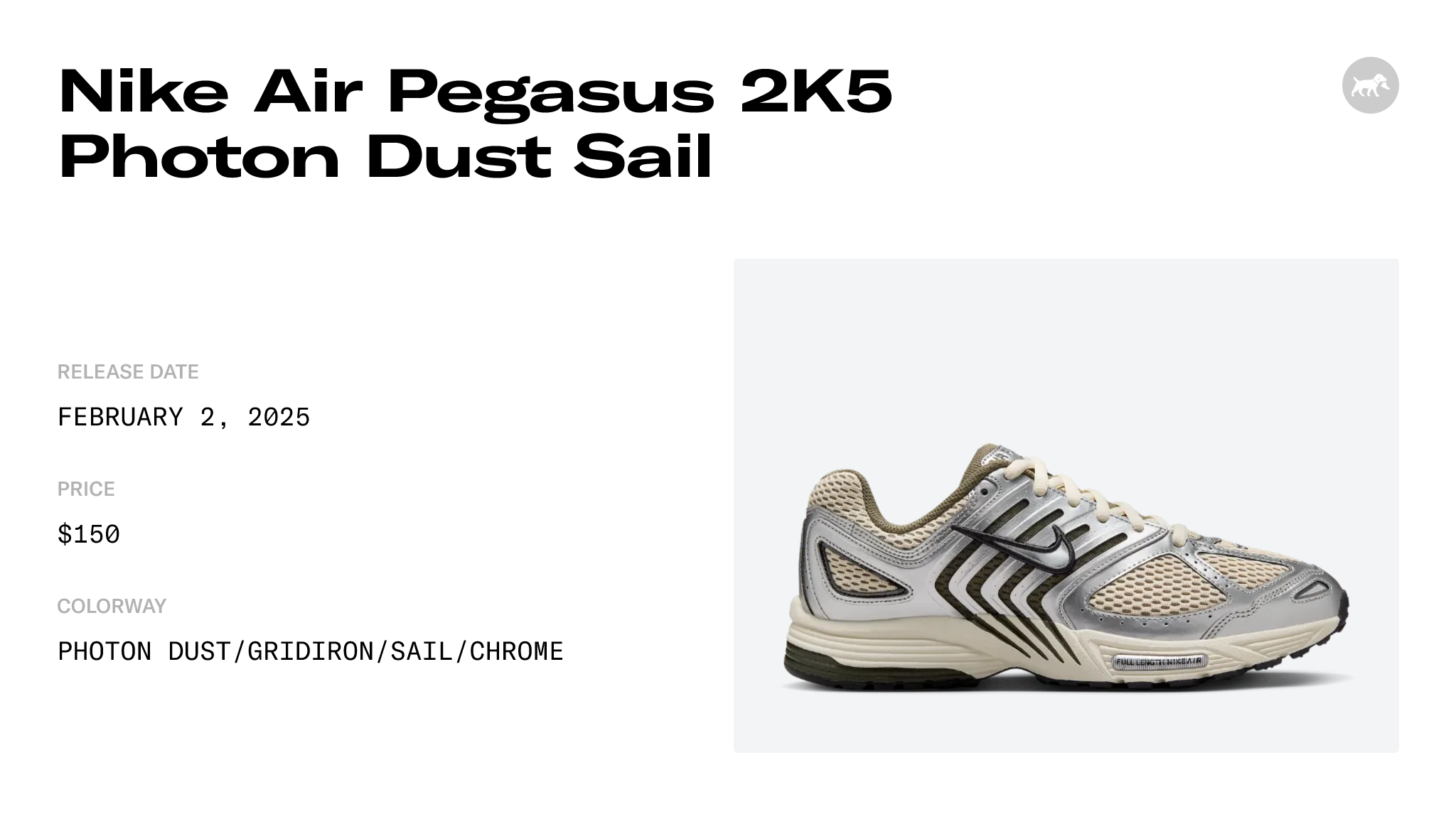 Nike Air Pegasus 2K5 Photon Dust Sail - HV5748-234