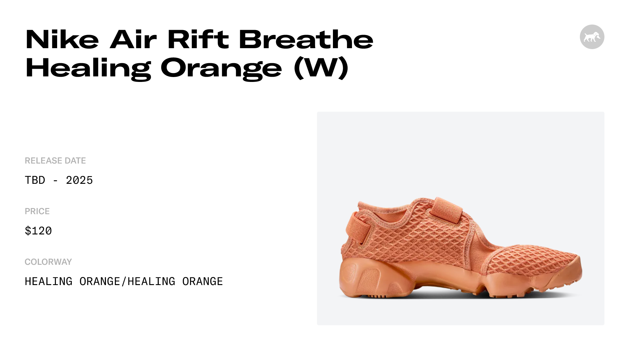 Nike Air Rift Breathe Healing Orange (W) - HM8288-800 Release Info