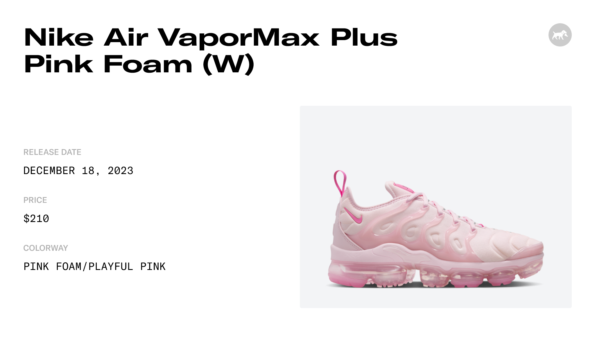 Nike Air VaporMax Plus Pink Foam (W) - FZ3614-686 Raffles & Where to Buy