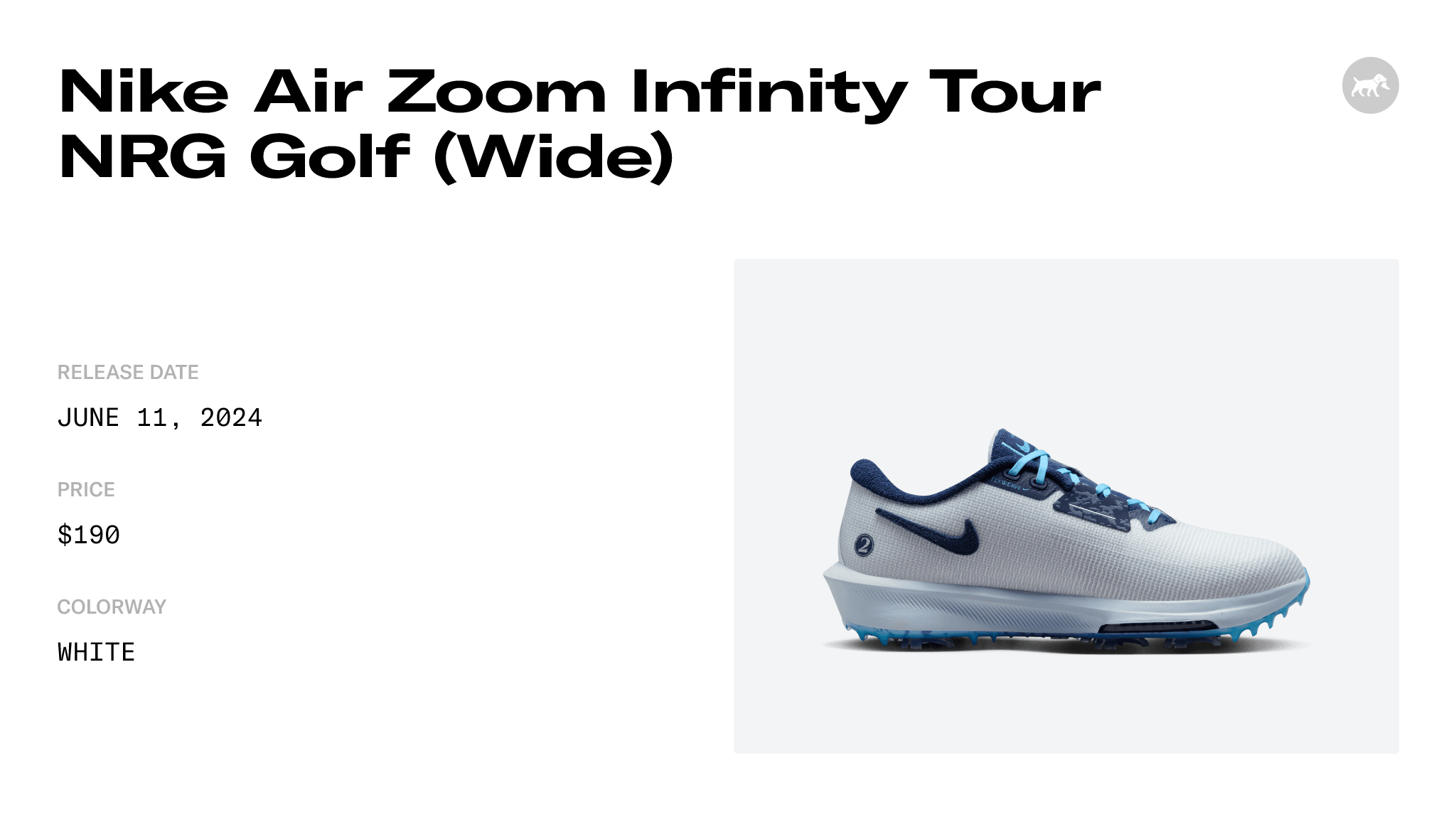 Nike Air Zoom Infinity Tour NRG Golf (Wide) - FN6849-100