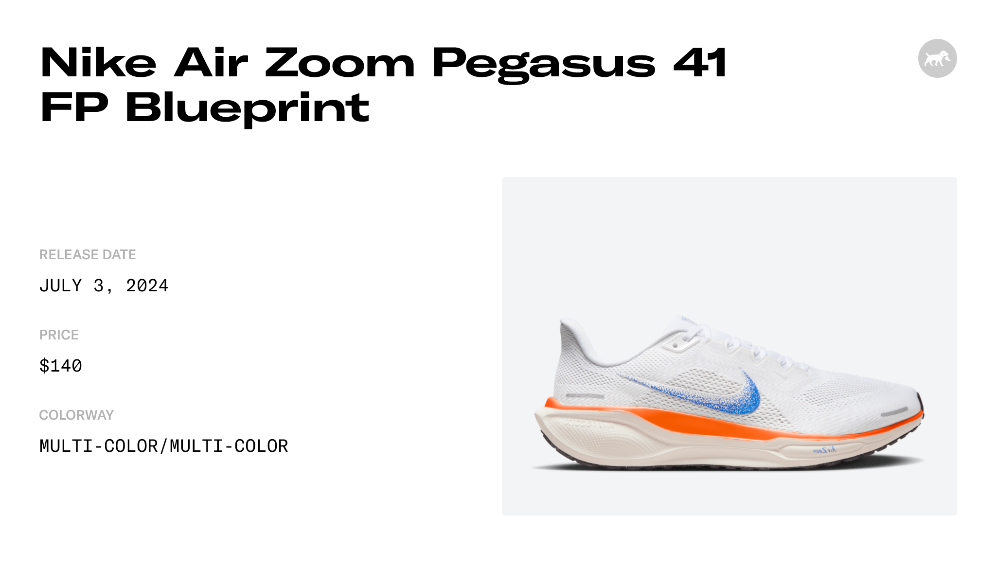 Nike Air Zoom Pegasus 41 FP Blueprint - HF0013-900