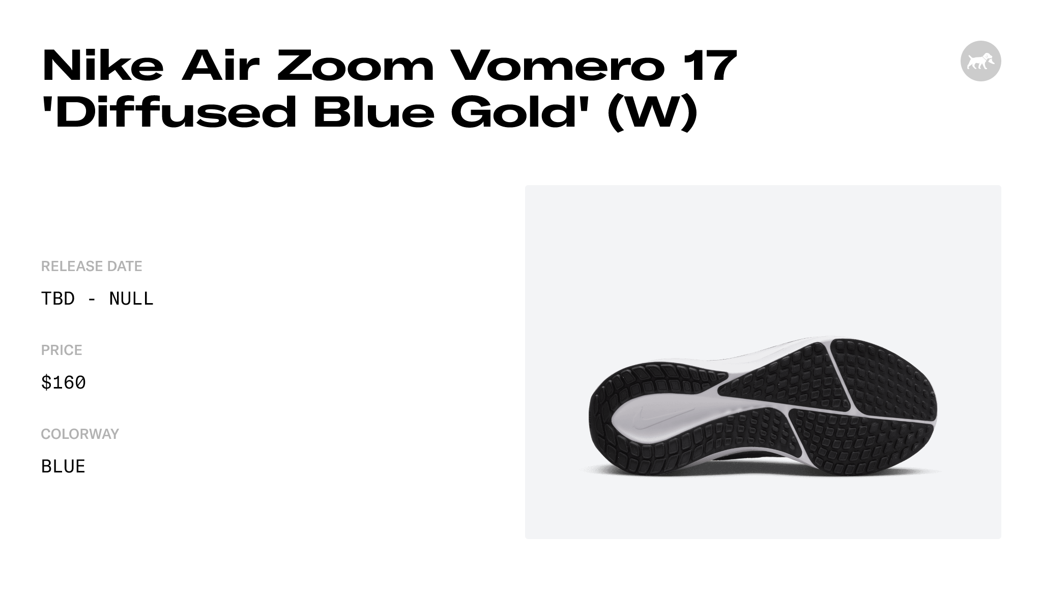 Nike Air Zoom Vomero 17 'Diffused Blue Gold' (W) - FB8502-400 Release Info