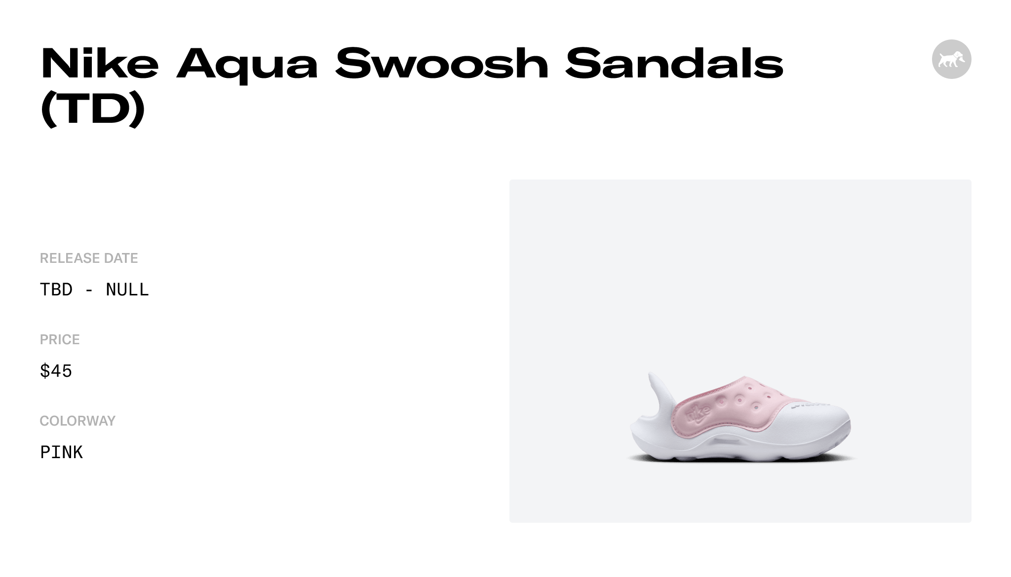 Nike Aqua Swoosh Sandals (TD) - FN0875-600 Release Info