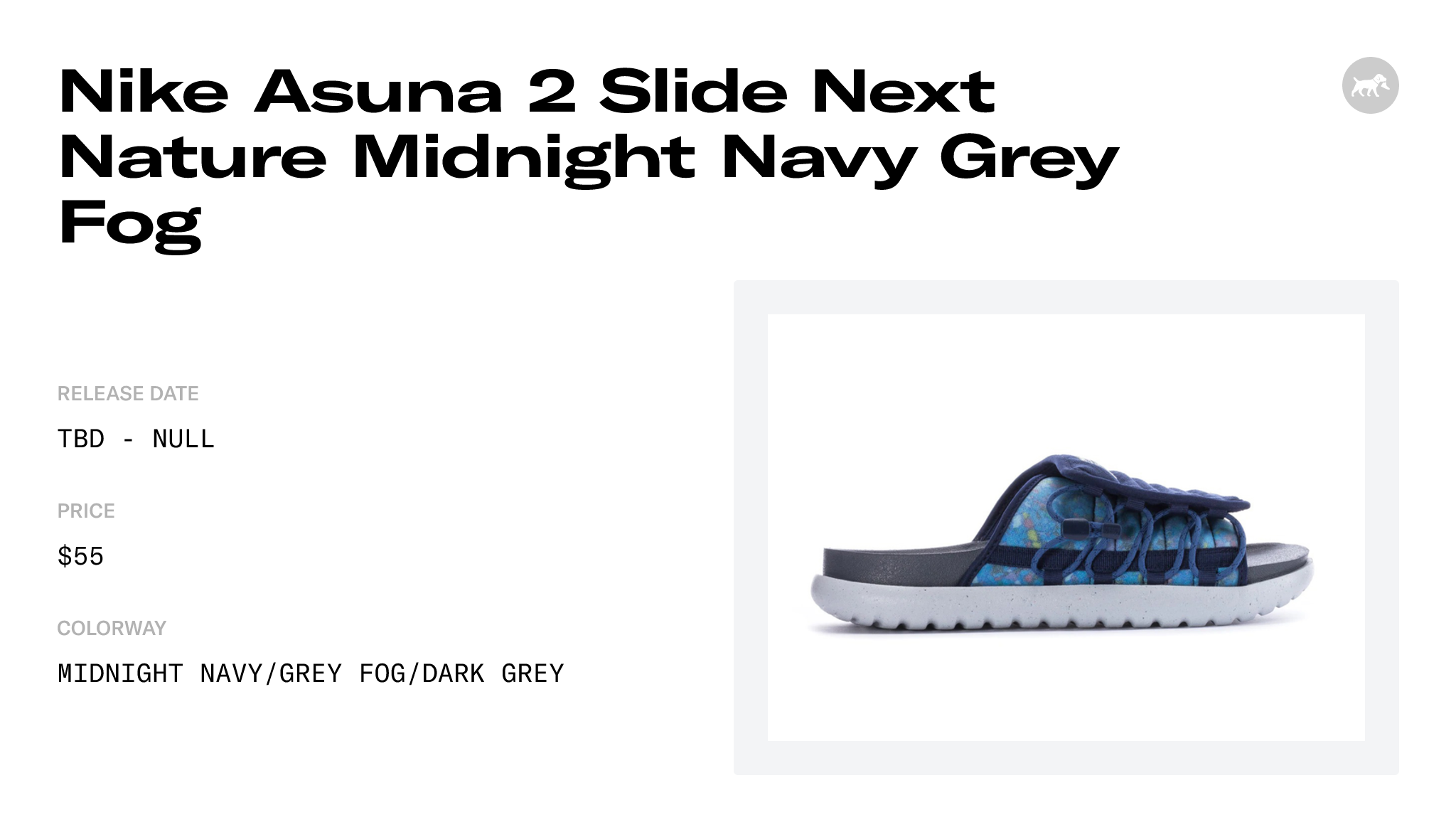 Nike Asuna 2 Slide Next Nature Midnight Navy Grey Fog - DM8615-400 ...