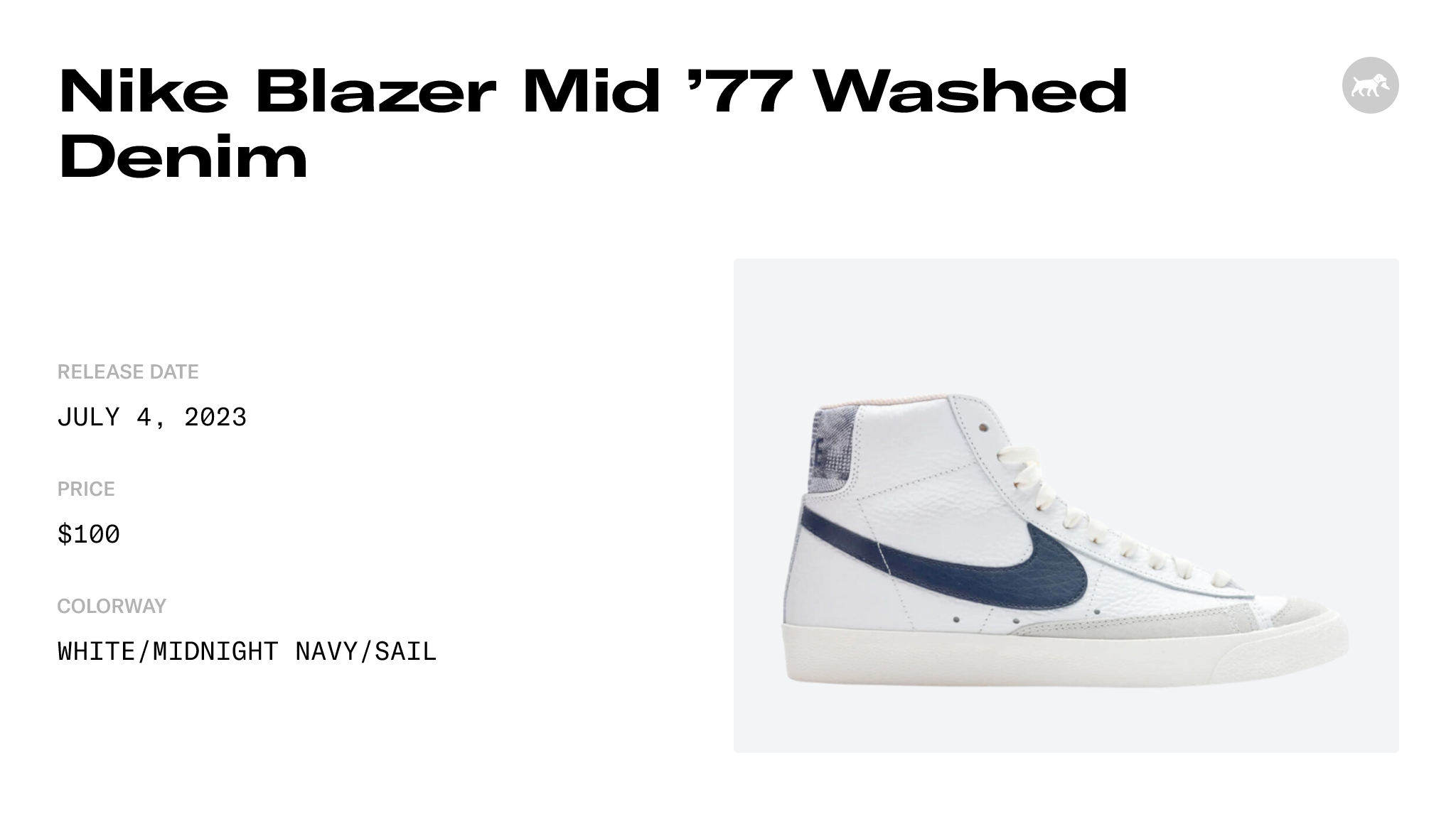 Nike Blazer Mid ’77 Washed Denim - FN6877-100 Raffles & Where to Buy