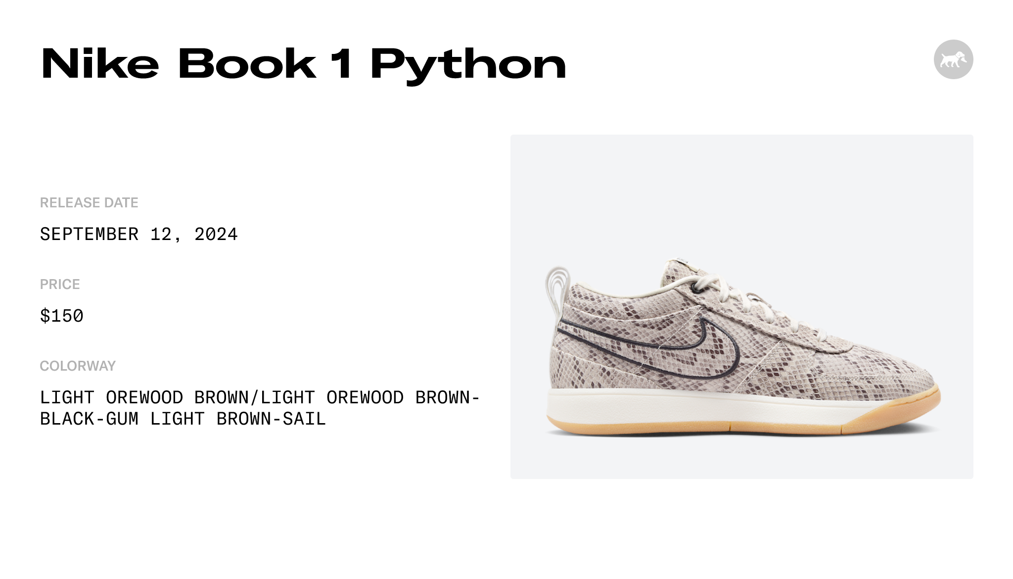 Nike Book 1 Python - HJ5352-100 Raffles & Where to Buy