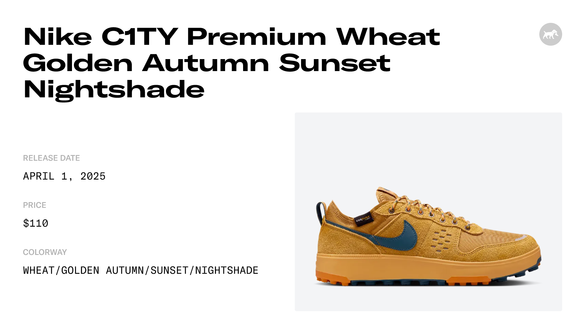 Nike C1TY Premium Wheat Golden Autumn Sunset Nightshade - HJ4316-700
