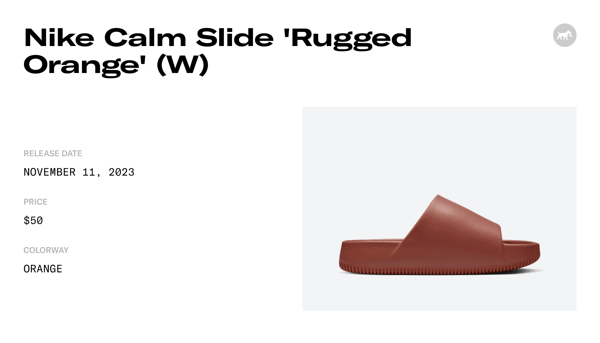 Nike Calm Slide 'Rugged Orange' (W) - DX4816-800 Raffles & Where to Buy