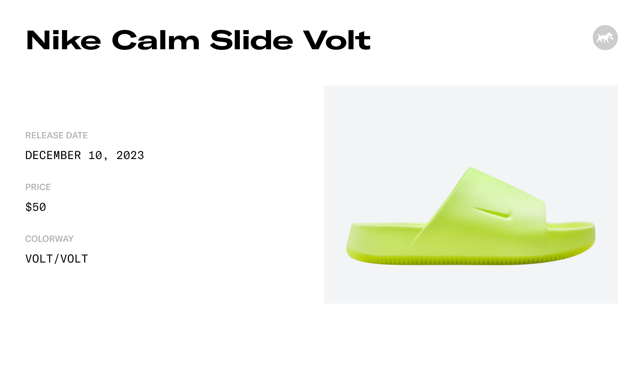 Nike Calm Slide Volt - FD4116-700 Raffles & Where to Buy