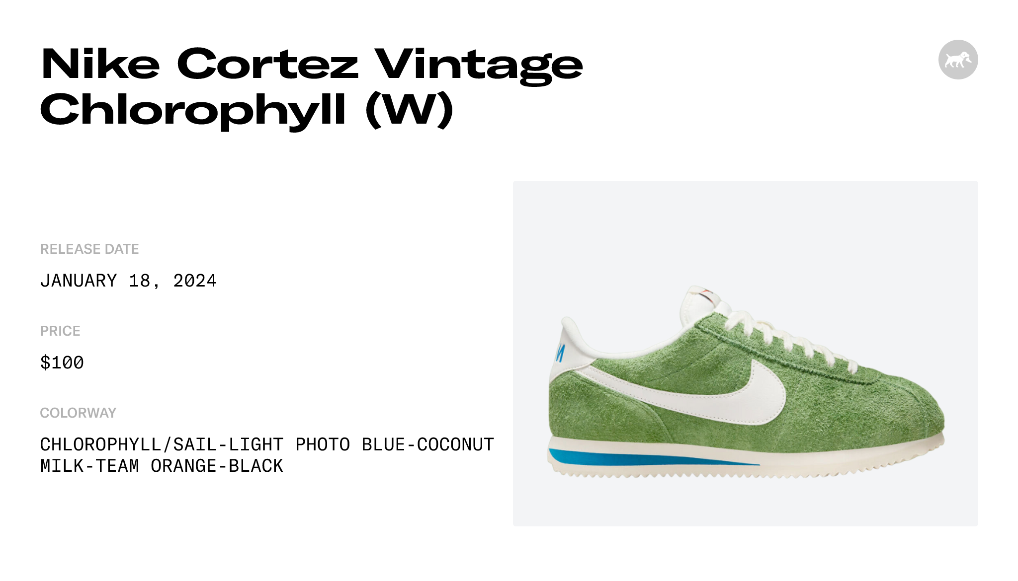 Nike Cortez Vintage Chlorophyll (W) - FJ2530-300 Raffles & Where to Buy
