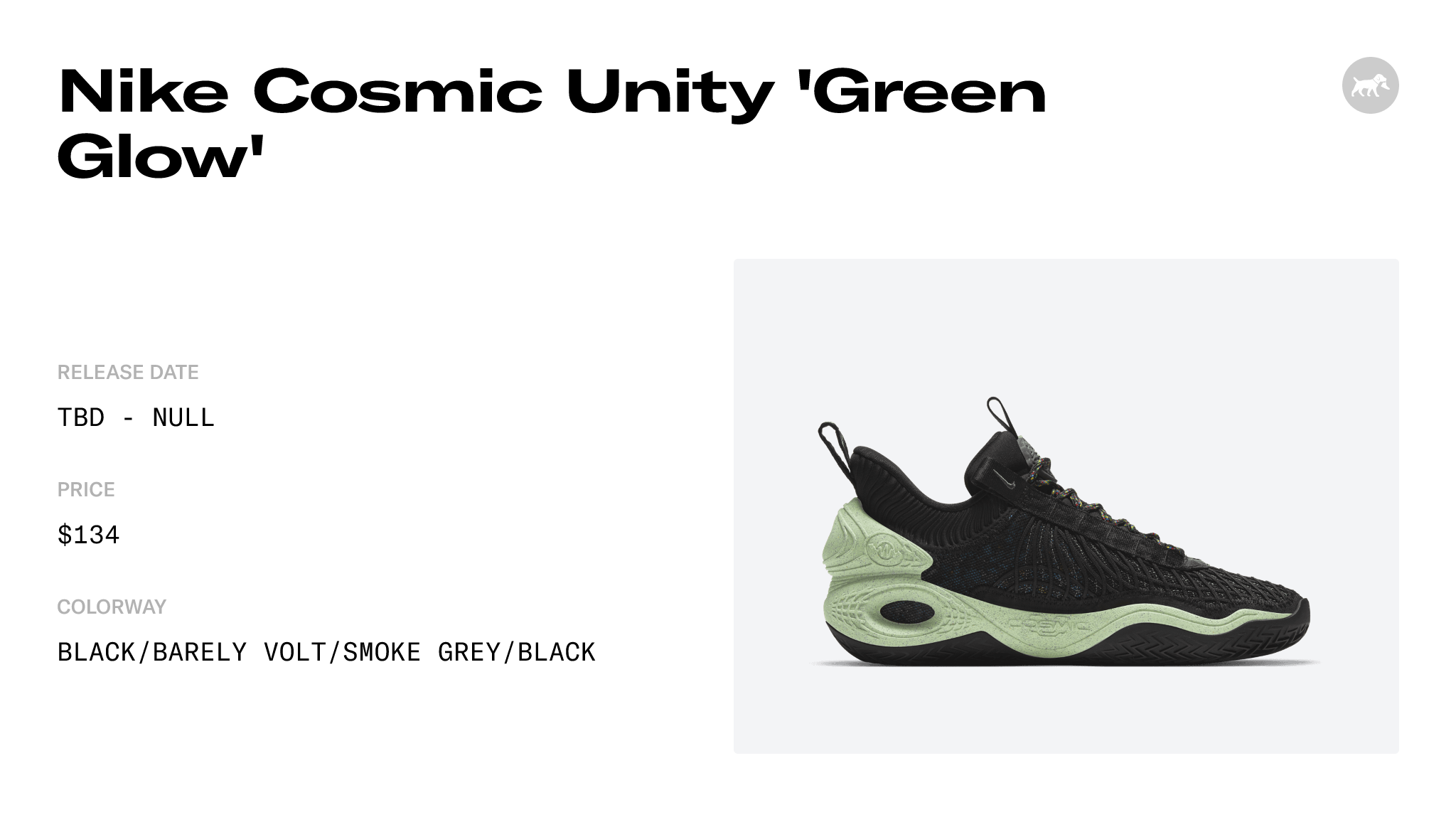 Nike Cosmic Unity 'Green Glow' - DA6725-001 Release Info