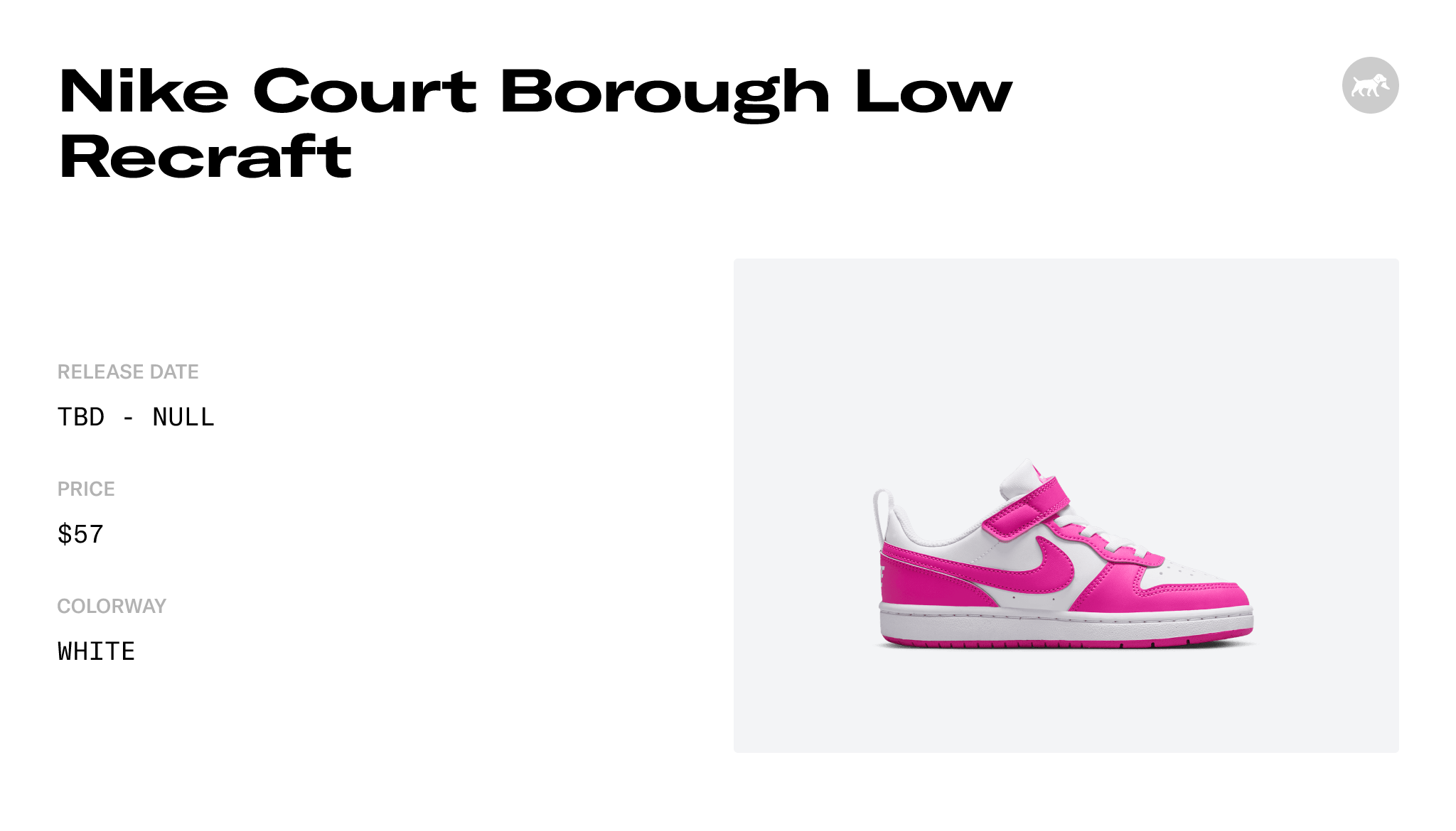 Nike Court Borough Low Recraft - DV5457-123 Release Info