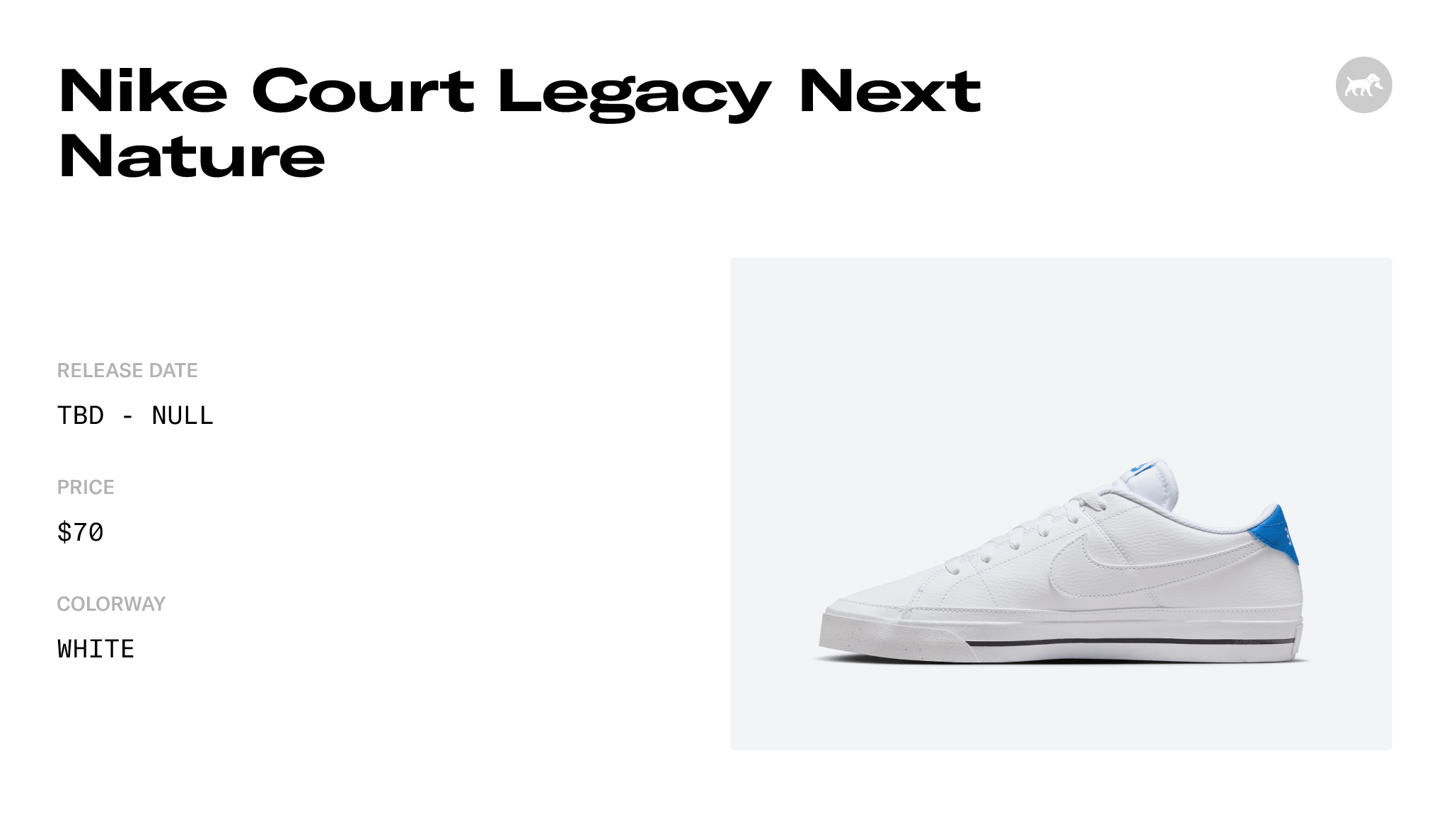 Nike Court Legacy Next Nature - FQ8226-101 Release Info