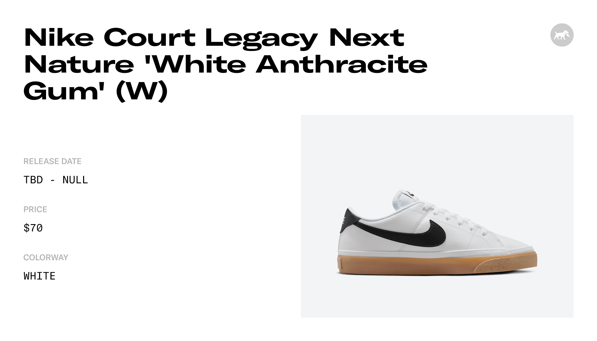 Nike Court Legacy Next Nature 'White Anthracite Gum' (W) - DH3161-109 ...