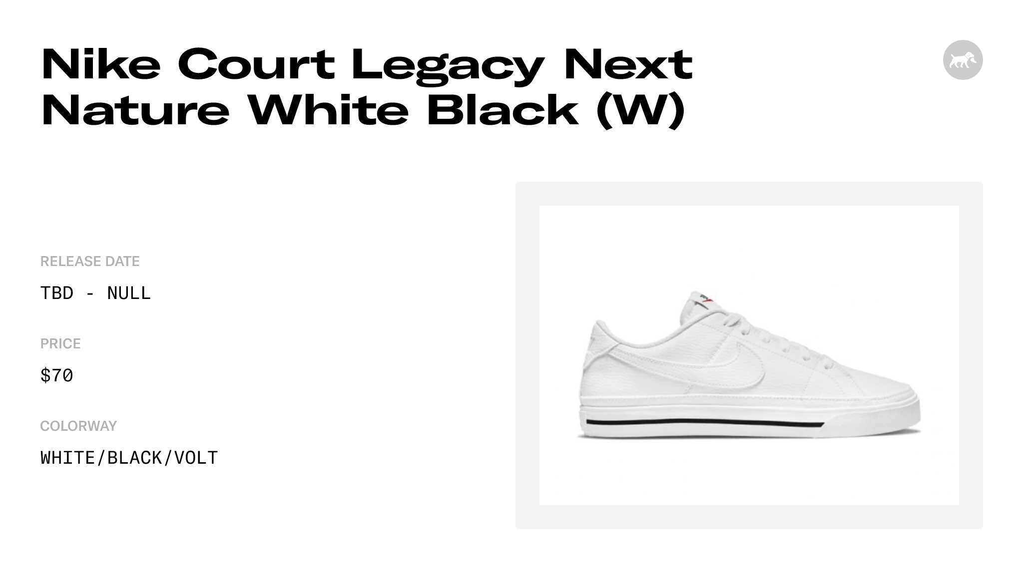Nike Court Legacy Next Nature White Black (W) - DH3161-101 Release Info