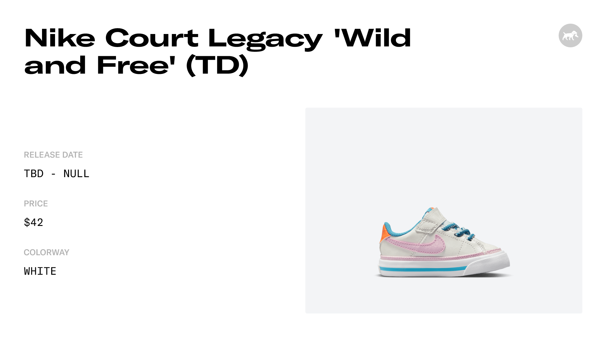 Nike Court Legacy 'Wild and Free' (TD) - DZ2815-100 Release Info
