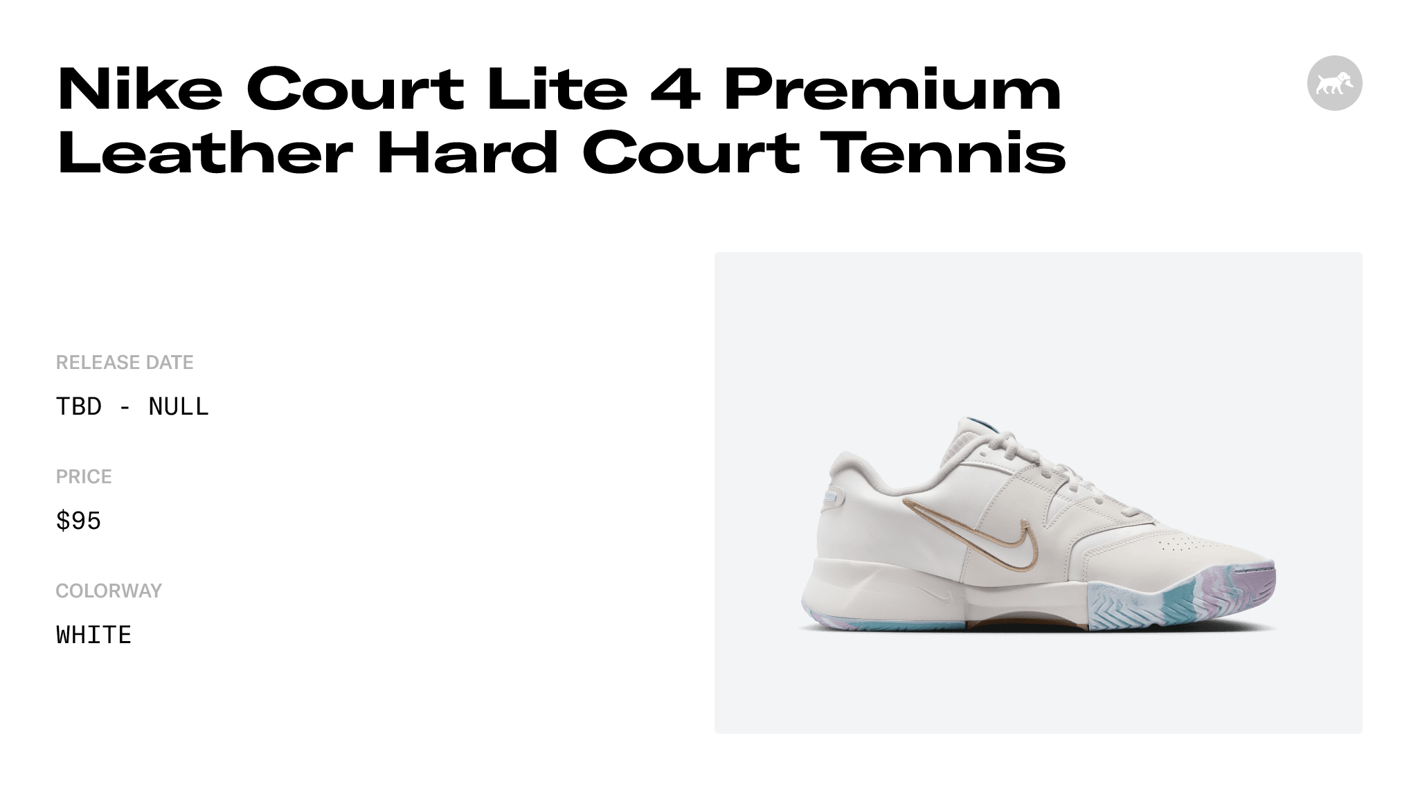 Nike Court Lite 4 Premium Leather Hard Court Tennis - FV3982-100 ...