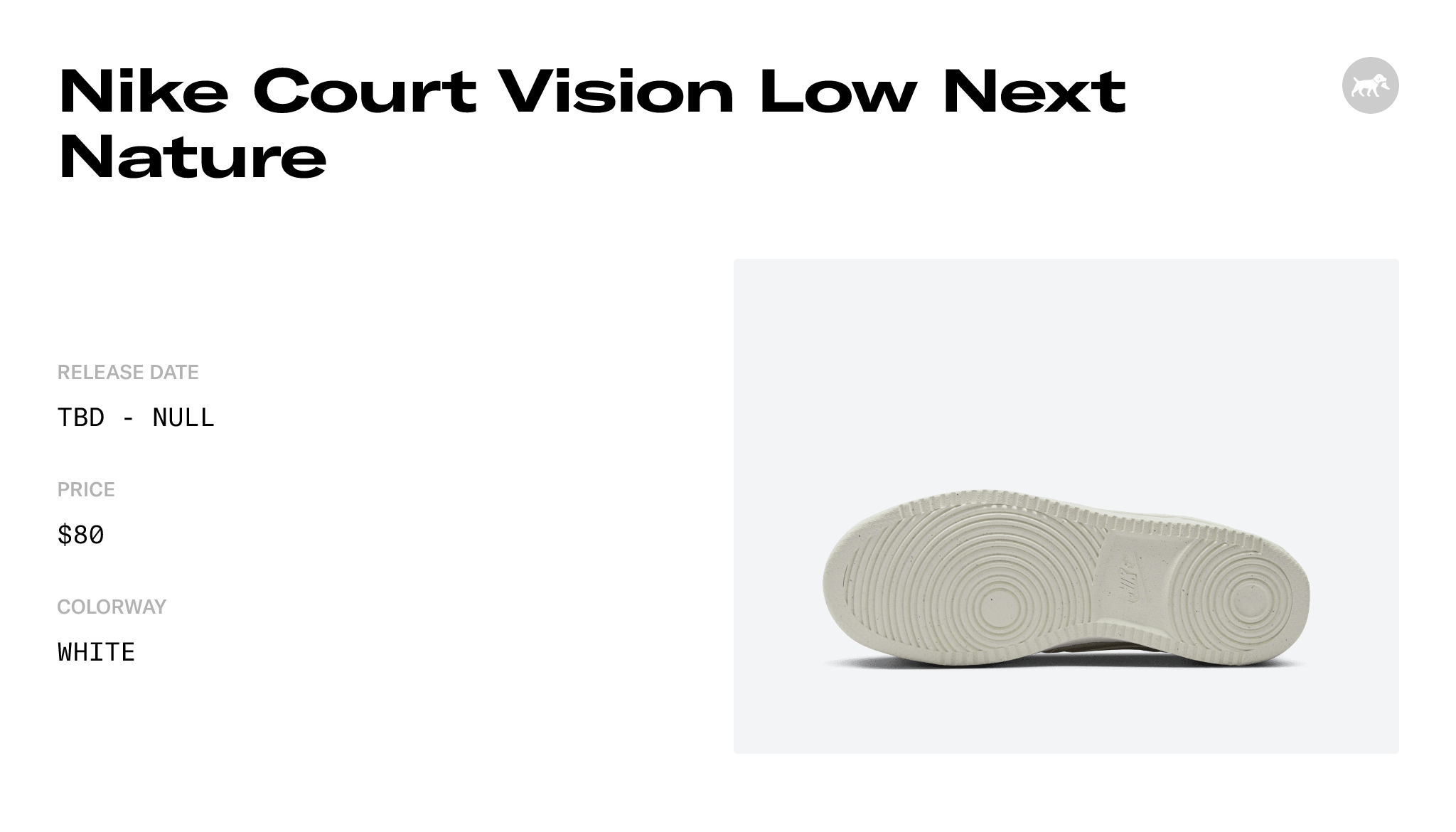 Nike Court Vision Low Next Nature - FV9952-100 Release Info