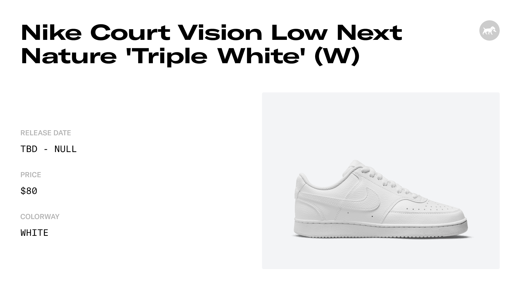 Nike Court Vision Low Next Nature 'Triple White' (W) - DH3158-100 ...