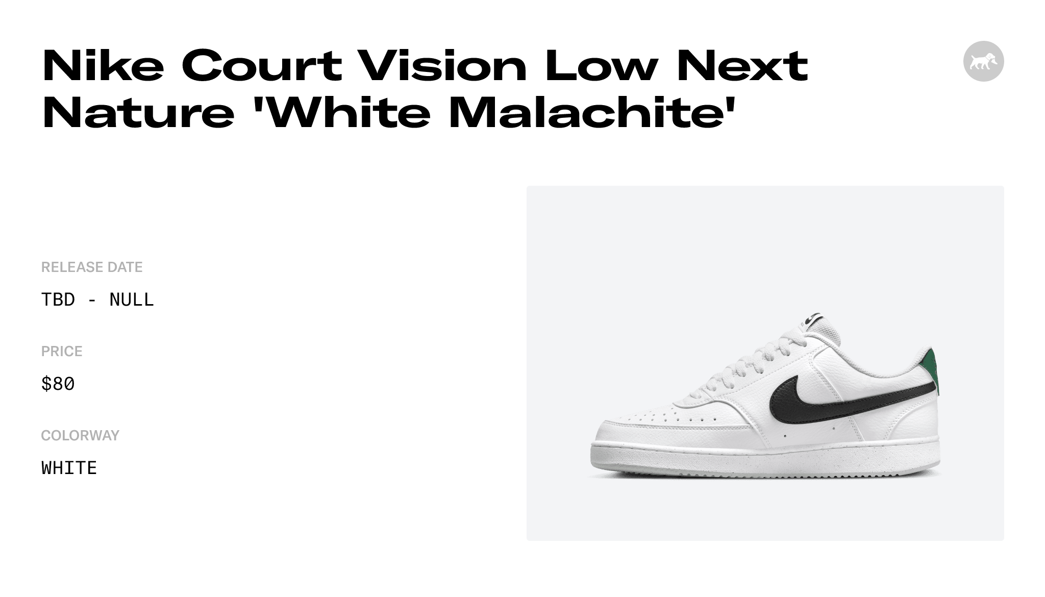Nike Court Vision Low Next Nature 'White Malachite' - DH2987-110 ...